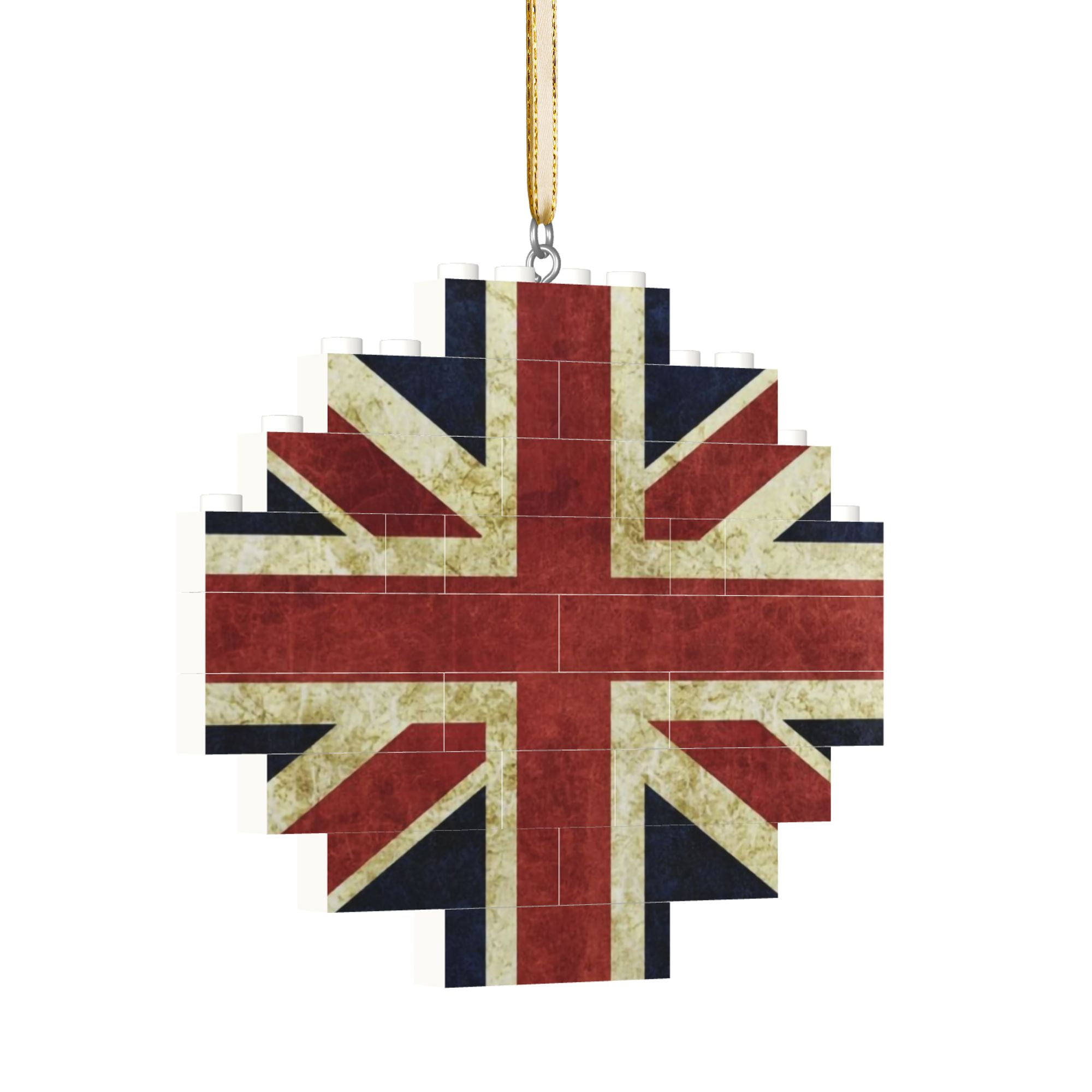 Building Block Puzzle Lozenge Cute England Flag Ornament Funny Gifts ...