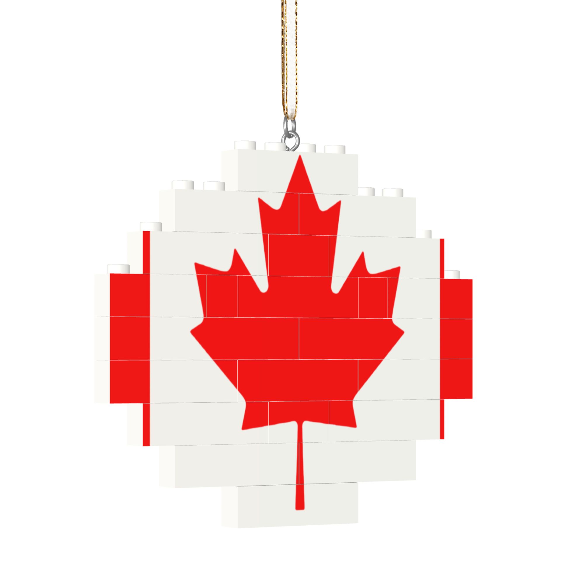 Building Block Puzzle Lozenge Cute Happy Canada Day Ornament Funny ...