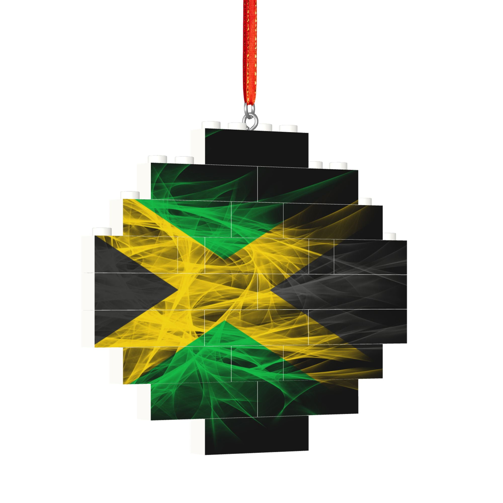 Building Block Puzzle Lozenge Cute Jamaica Flag Ornament Funny Gifts ...