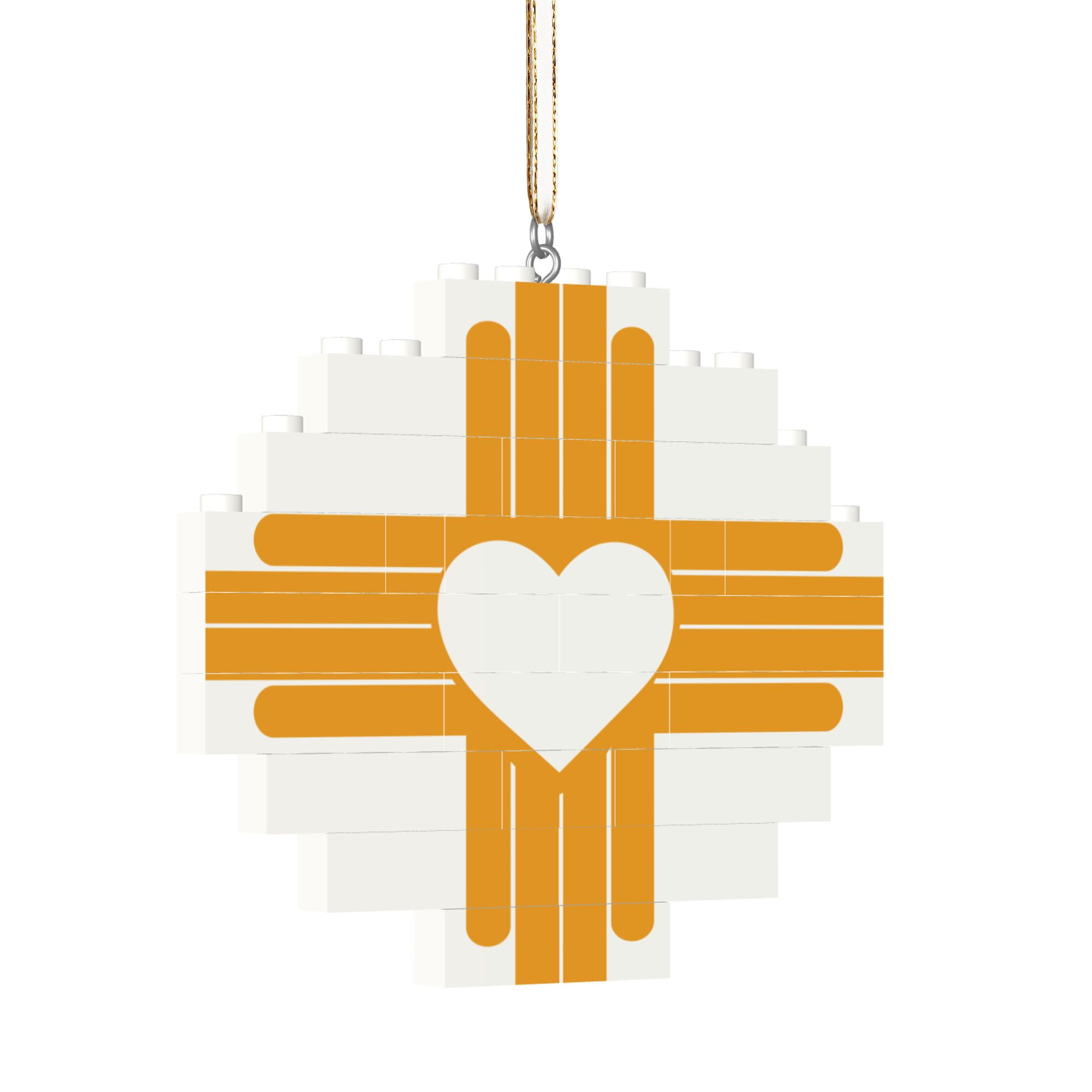 Building Block Puzzle Lozenge Cute New Mexico Zia With Heart Symbol ...