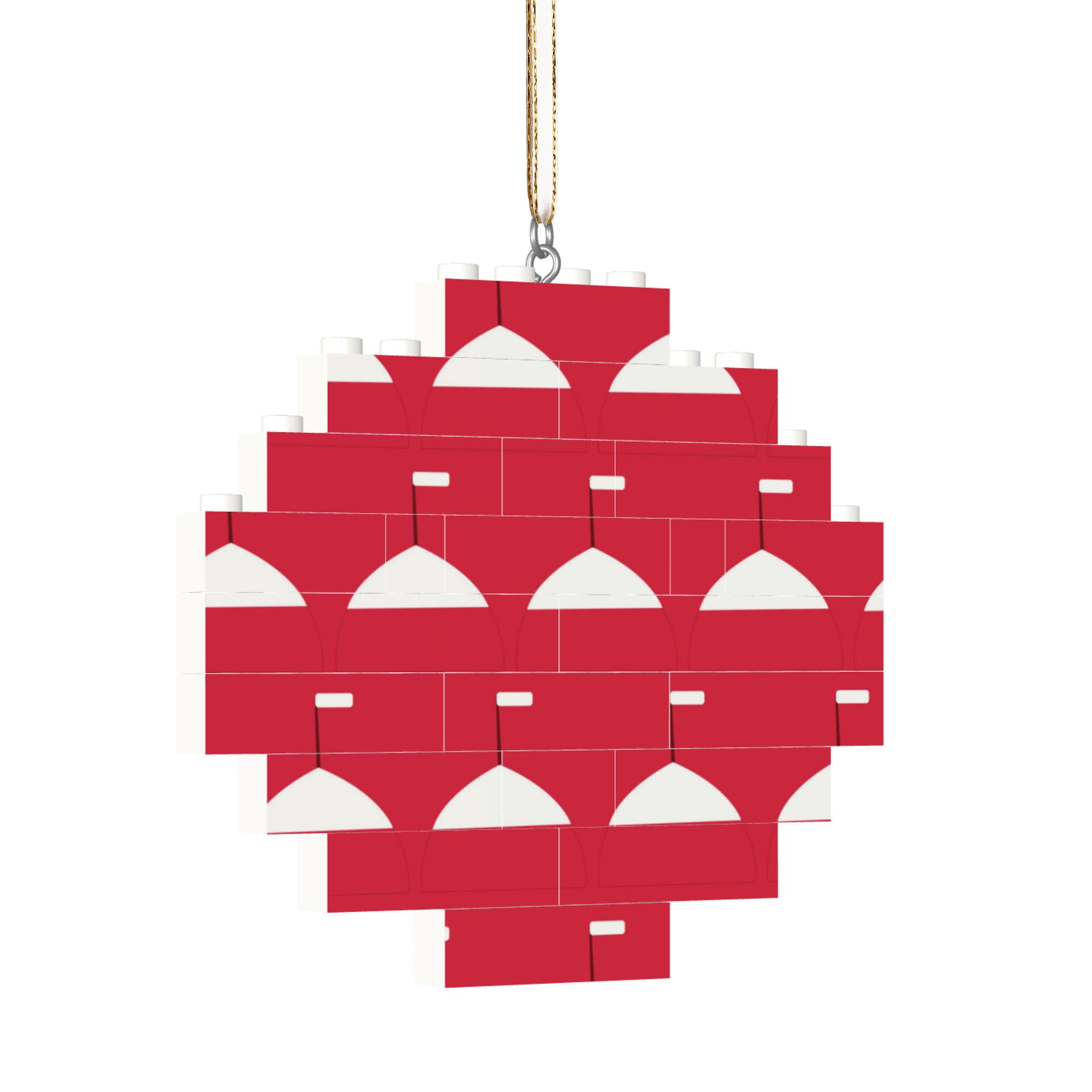 Building Block Puzzle Lozenge Cute Poland Logo Flag Ornament Funny ...