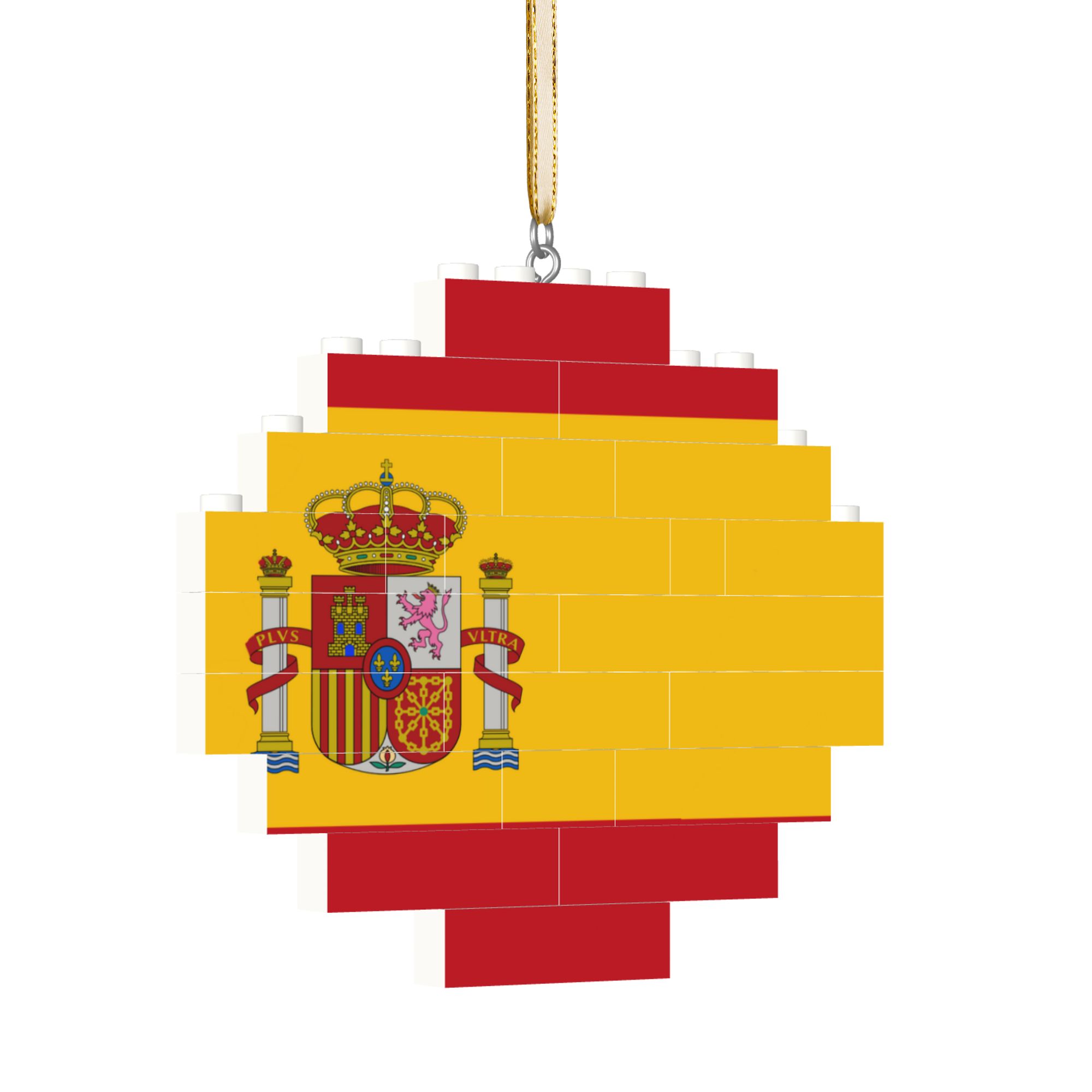 Building Block Puzzle Lozenge Cute Spanish Flag Ornament Funny Gifts ...
