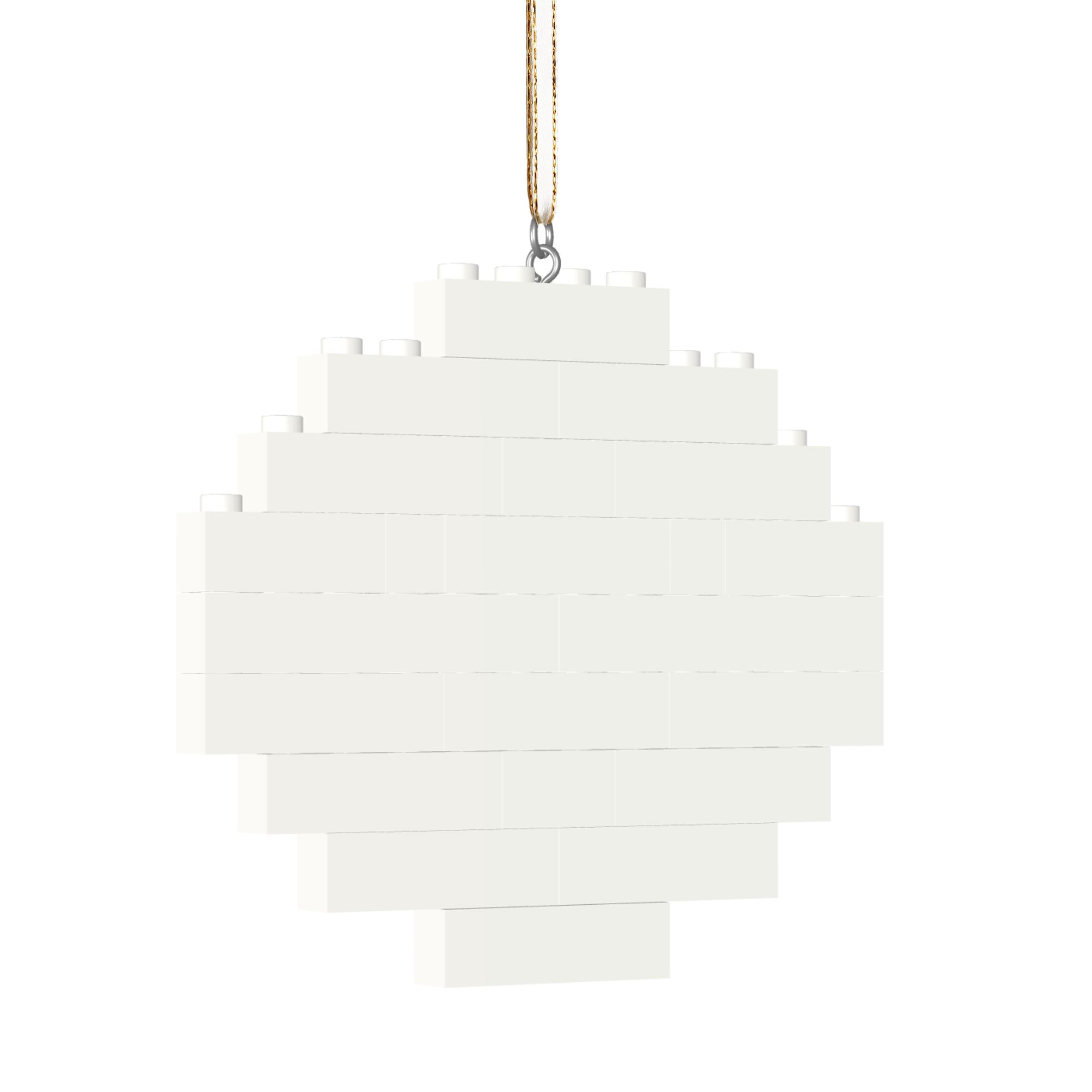 Building Block Puzzle Lozenge Cute Stars Navy Blue White Ornament Funny ...