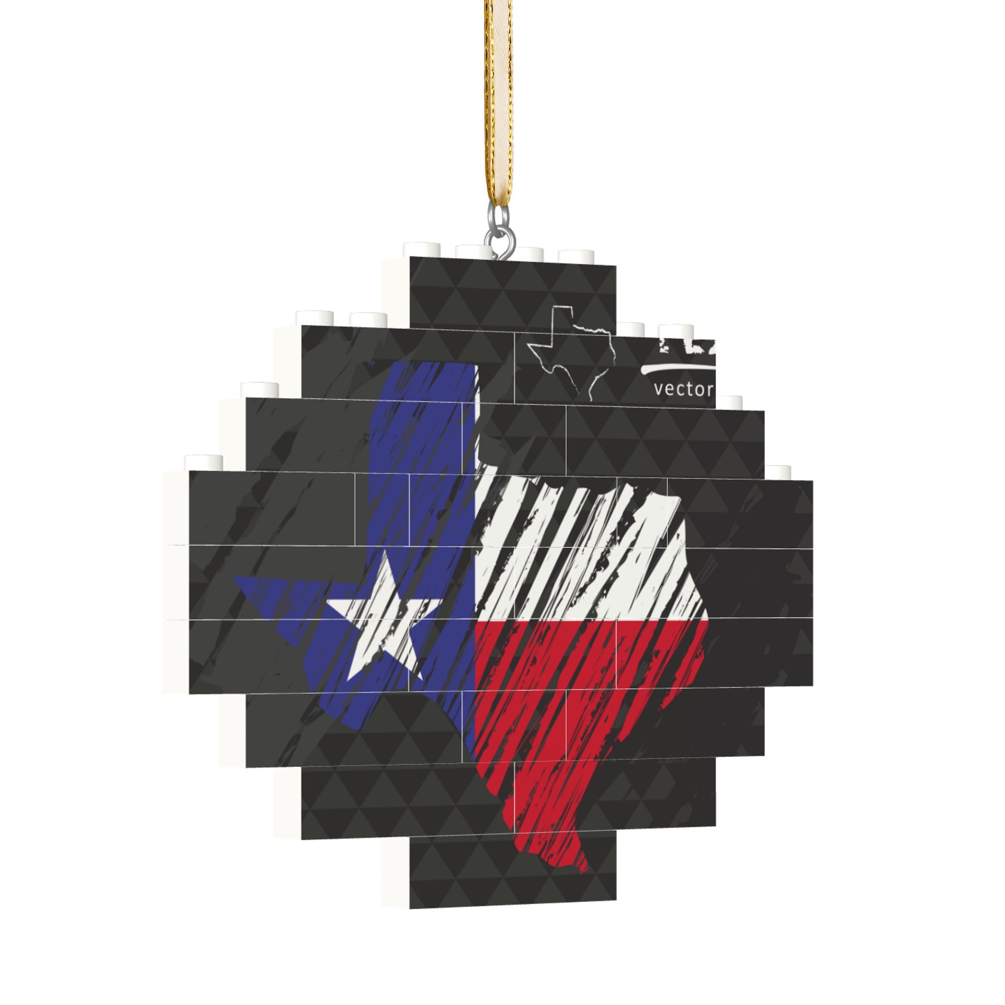 Building Block Puzzle Lozenge Cute Texas Map Flag Inside The Chalk ...