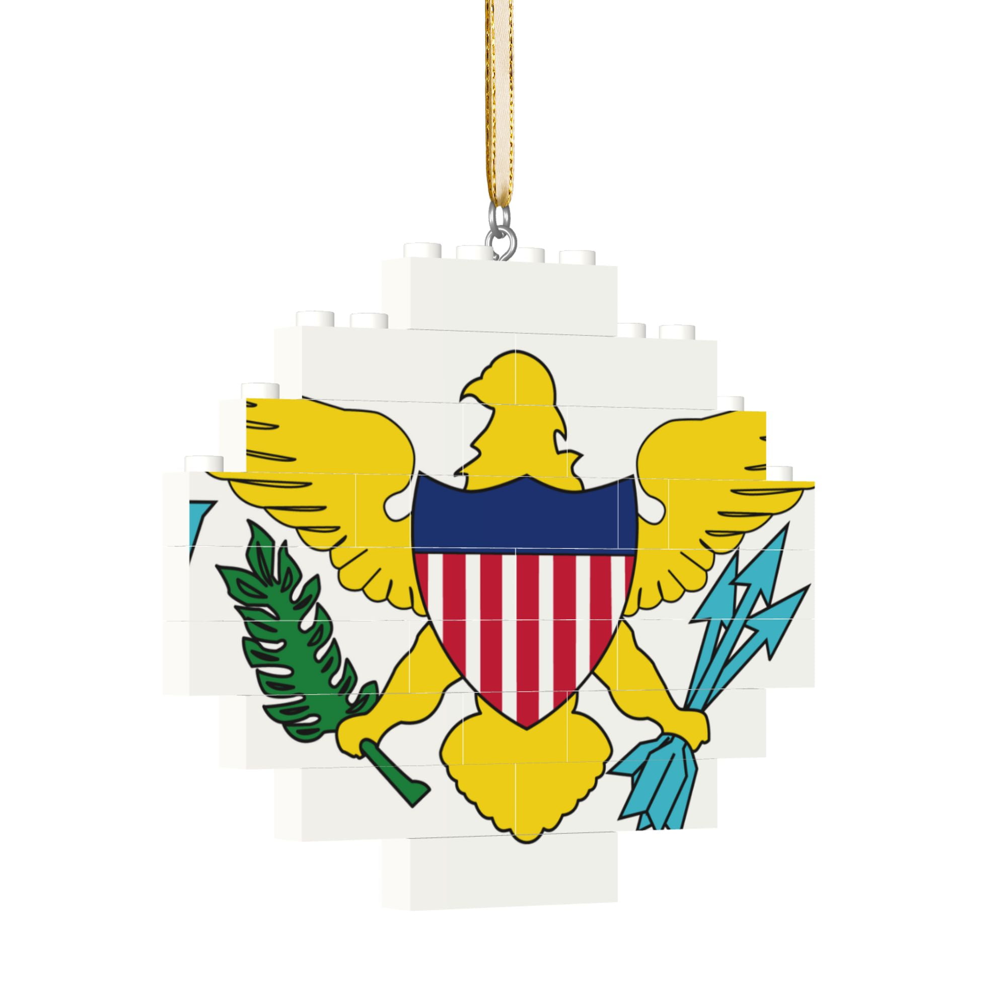 Building Block Puzzle Lozenge Cute Virgin Islands Ornament Funny Gifts ...