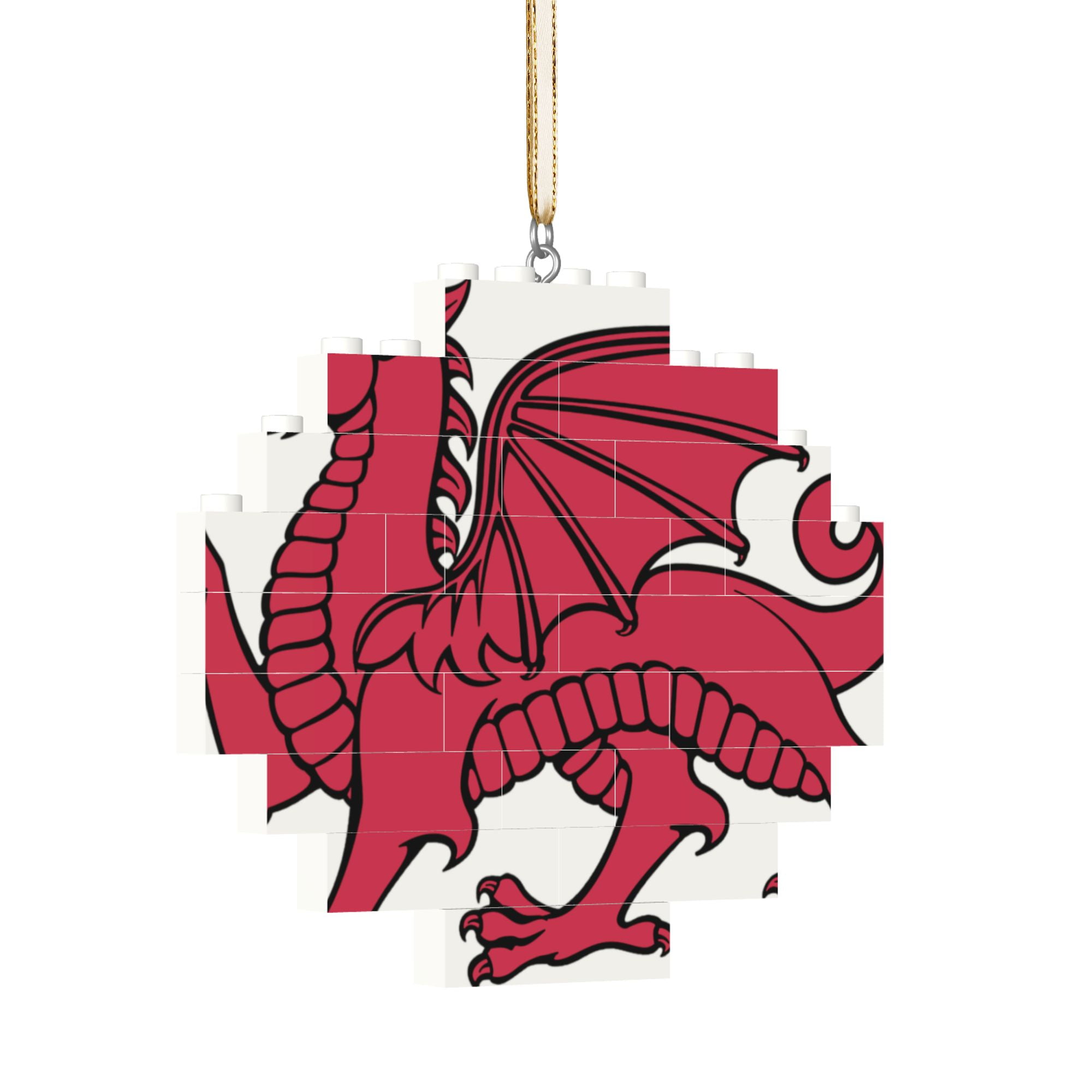 Building Block Puzzle Lozenge Cute Welsh Flag Red Dragon Of Wales ...