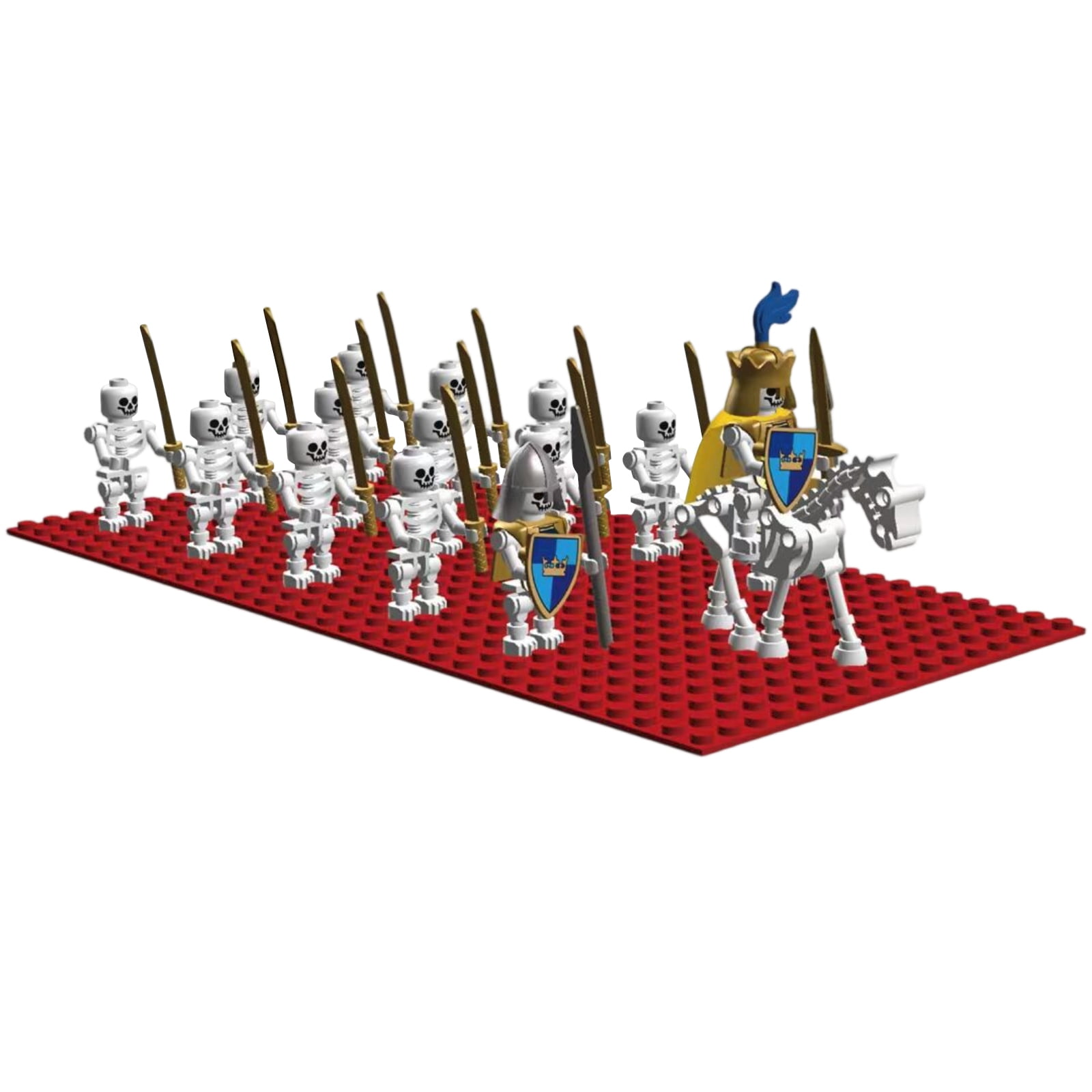 Building Block Skeleton Army Soldiers Minifigure, Skeleton Army Soldier ...