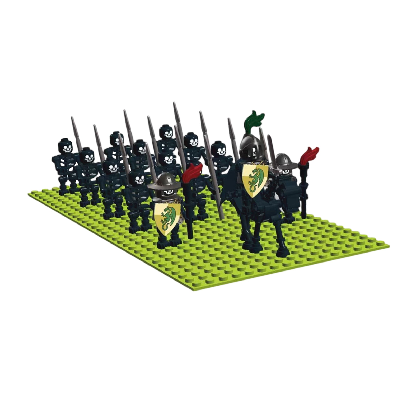 Building Block Skeleton Army Soldiers Minifigure, Skeleton Army Soldier ...