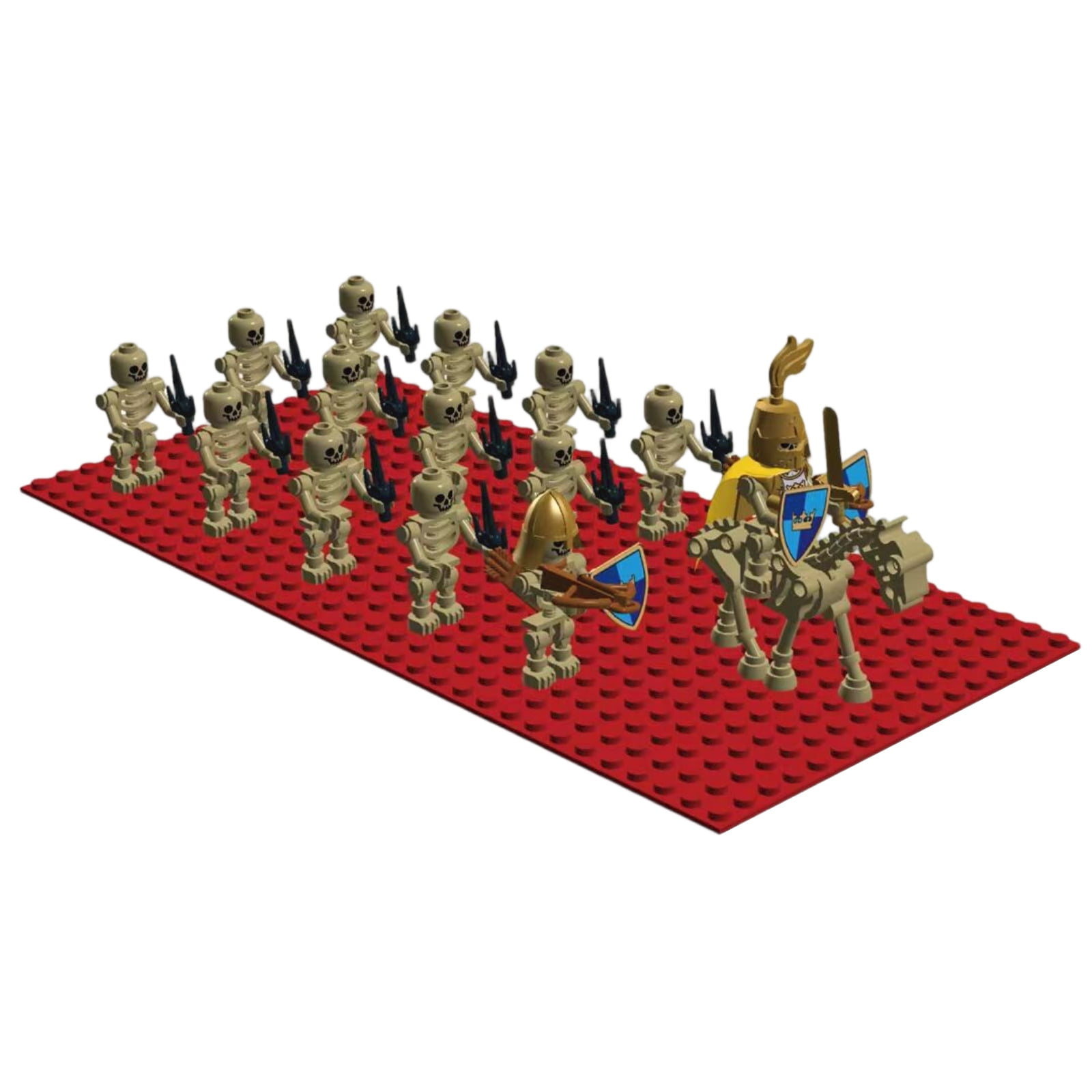 Building Block Skeleton Army Soldiers Minifigure, Skeleton Army Soldier ...