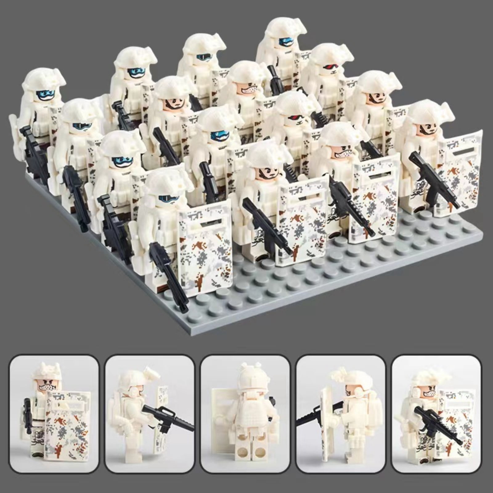 Building Block Soldier Minifigure, Modern Soldier Action Figure Army 2 ...