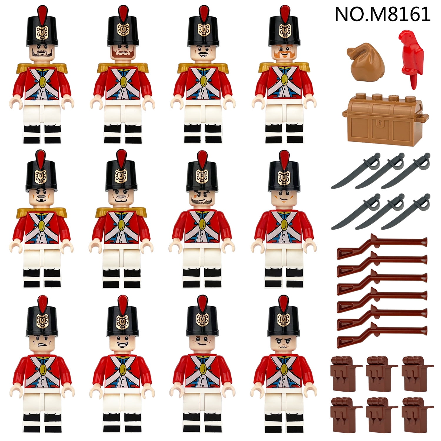 Building Block Soldier Minifigure Navy, Soldier Action Figure Army 2 ...