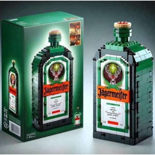Building Block Toys Whiskey Bottle,Simulation Wine Bottle Assemble ...