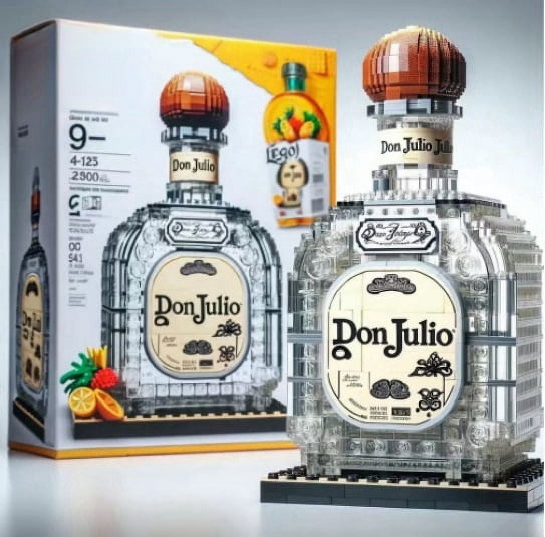 Building Block Whiskey Bottle, Creative Wine Bottle Model Assemble Toys ...