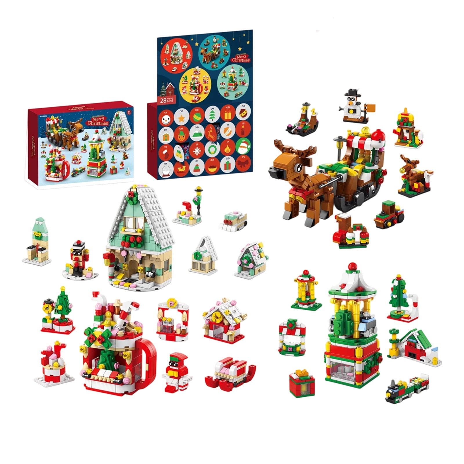 Building Blocks Advent Calendar 2024 for Kids Boys - 24 Days Advent ...