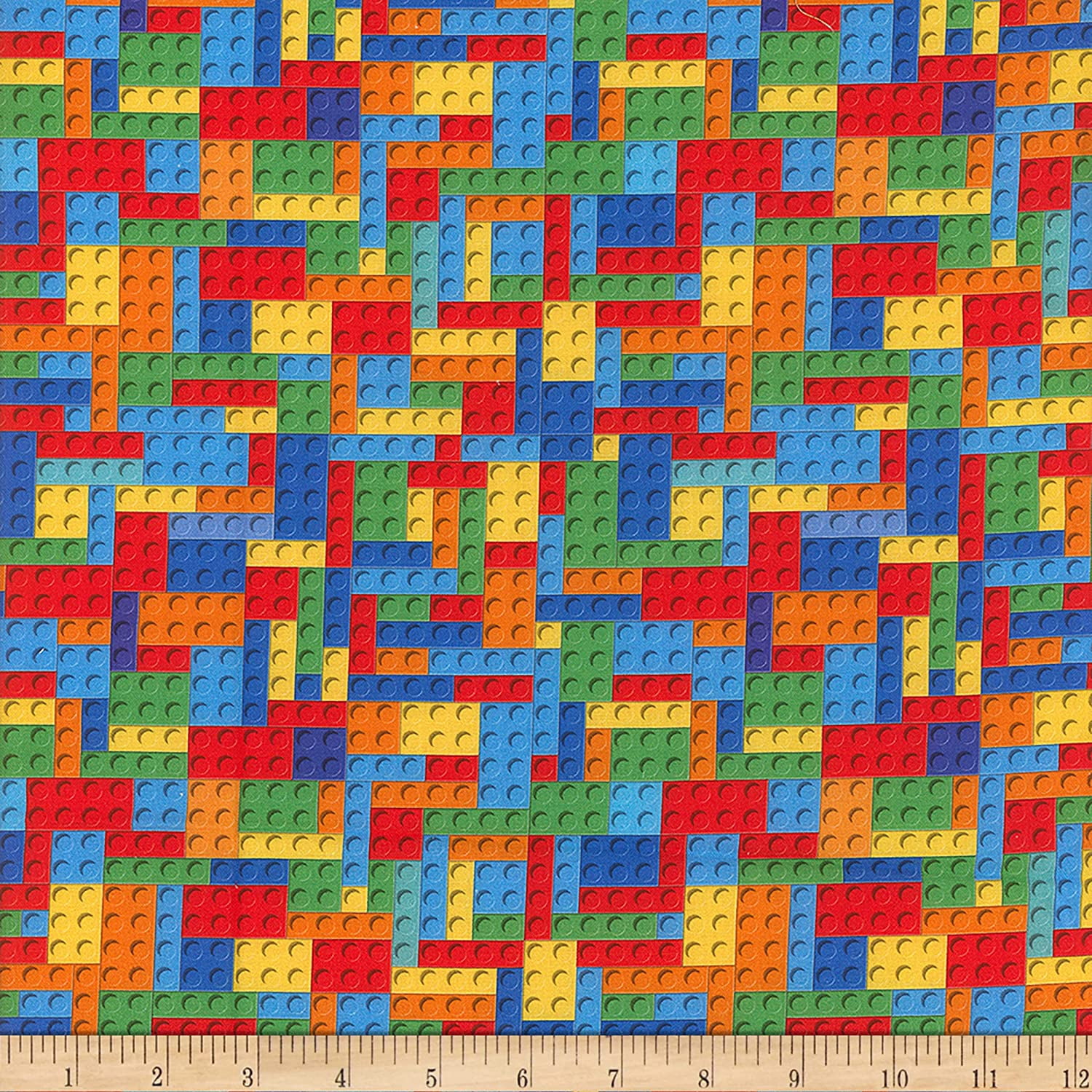 Building Blocks All Over Multi, Fabric by The Yard - Walmart.com