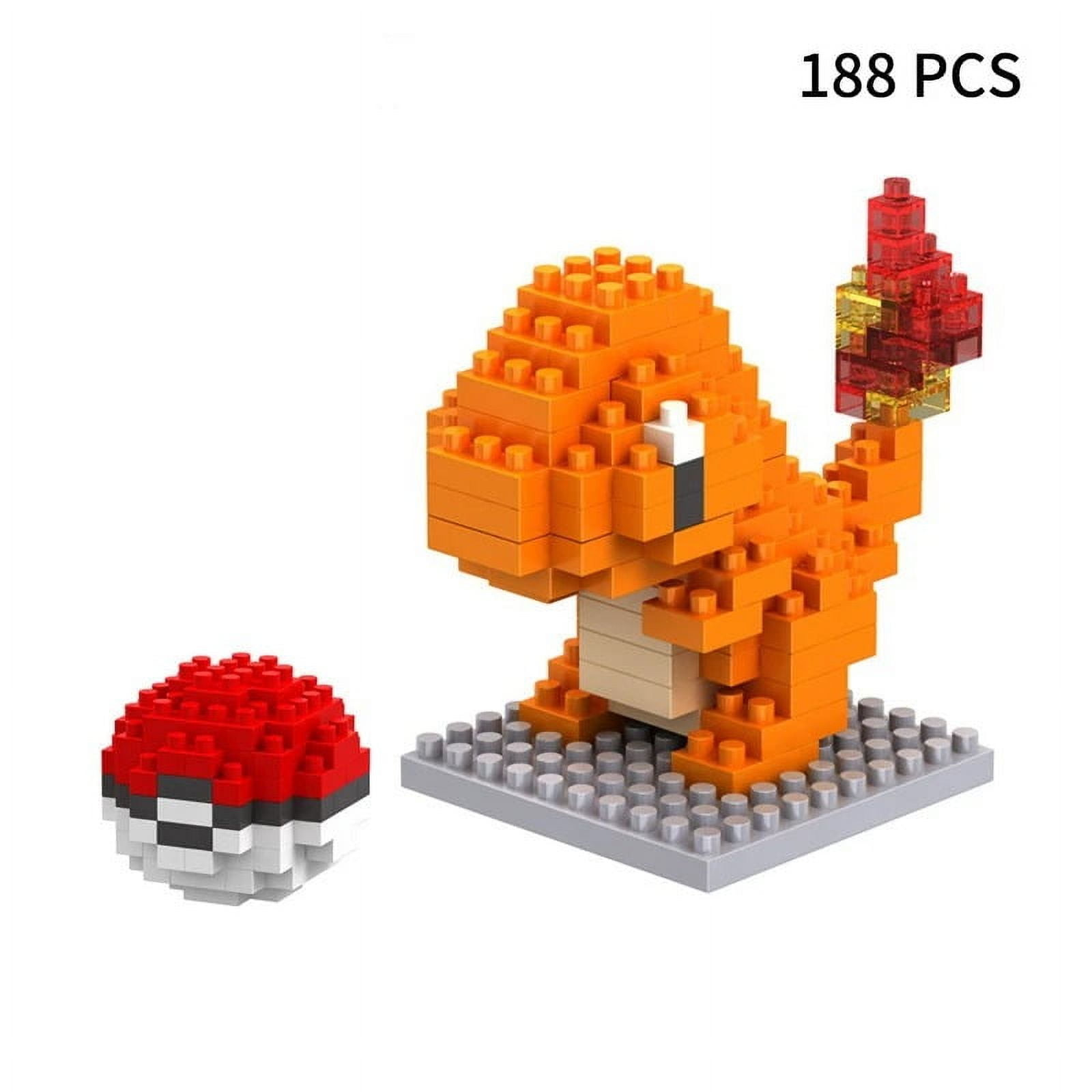 Building Blocks Assembly Anime Picachu Charizard Doll Blastoise ...