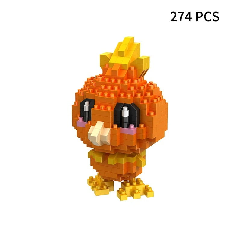 Building Blocks Assembly Anime Picachu Charizard Doll Blastoise ...