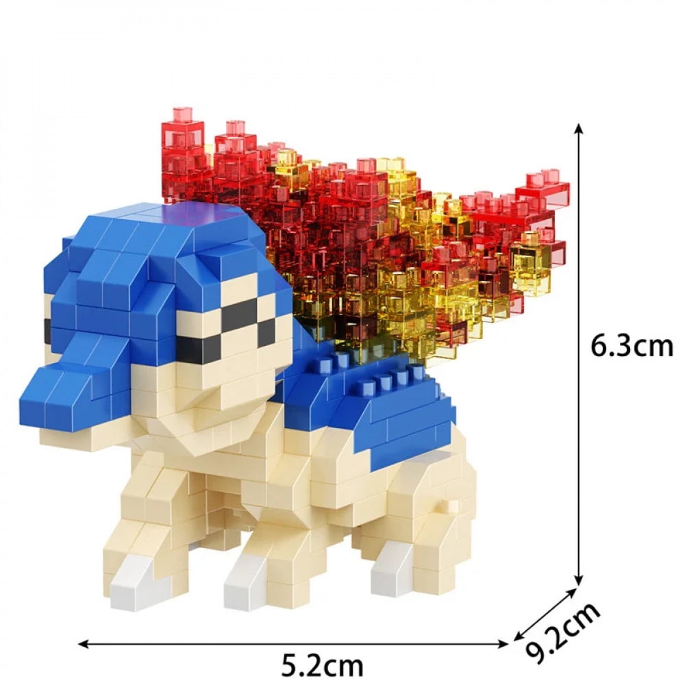 Building Blocks Assembly Anime Picachu Charizard Doll Blastoise ...