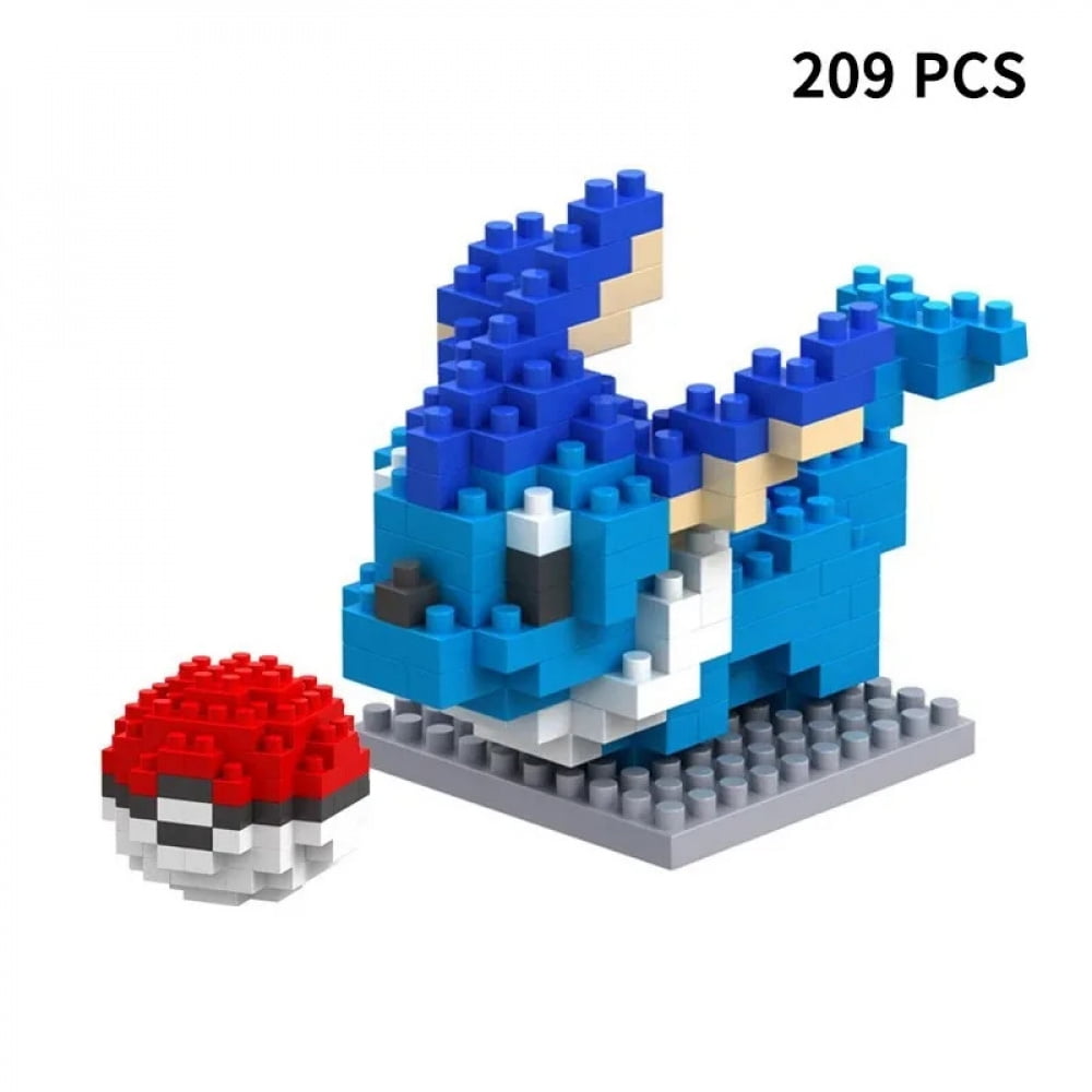 Building Blocks Assembly Anime Picachu Charizard Doll Blastoise ...