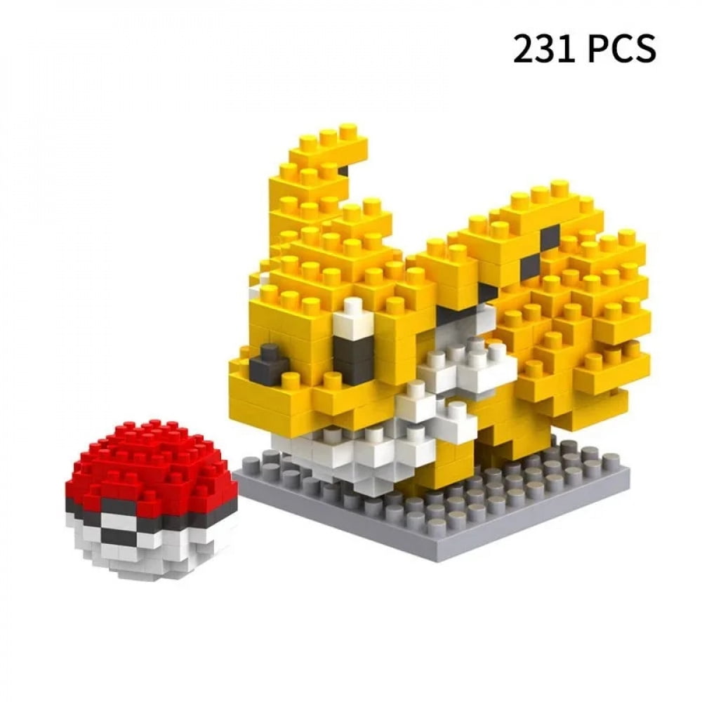Building Blocks Assembly Anime Picachu Charizard Doll Blastoise ...