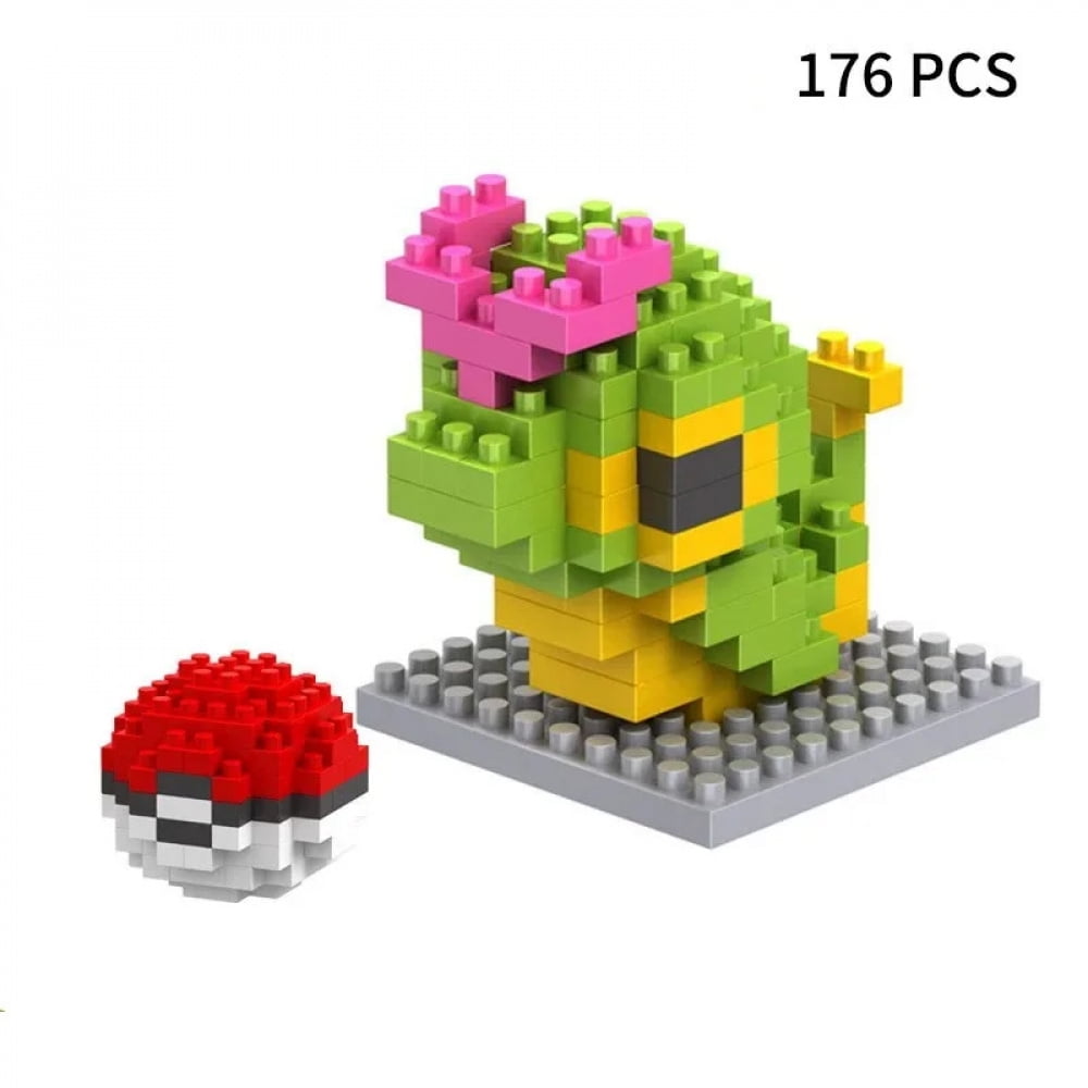 Building Blocks Assembly Anime Picachu Charizard Doll Blastoise ...
