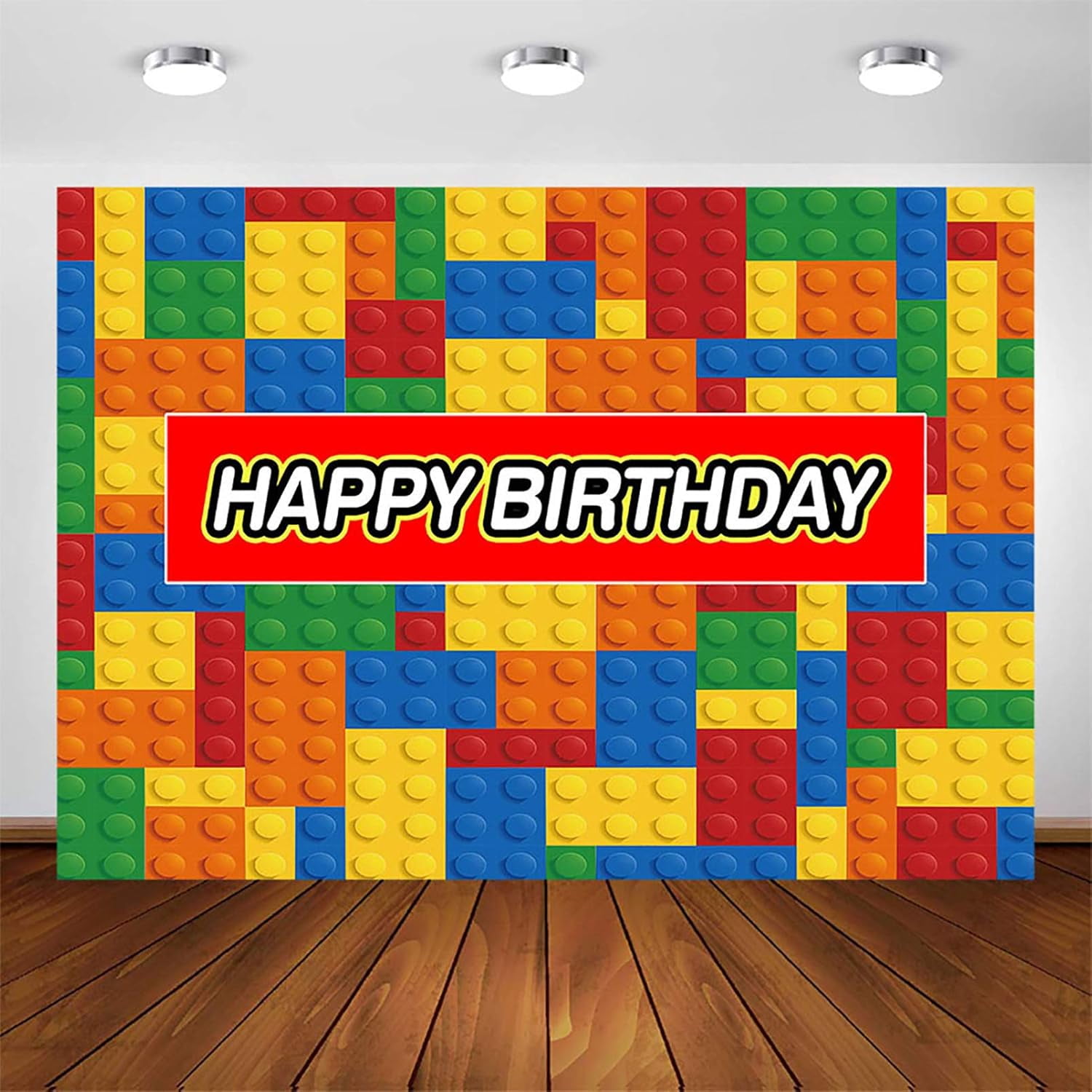 Building Blocks Birthday Party Backdrop Boy Girl Baby Child Birthday ...