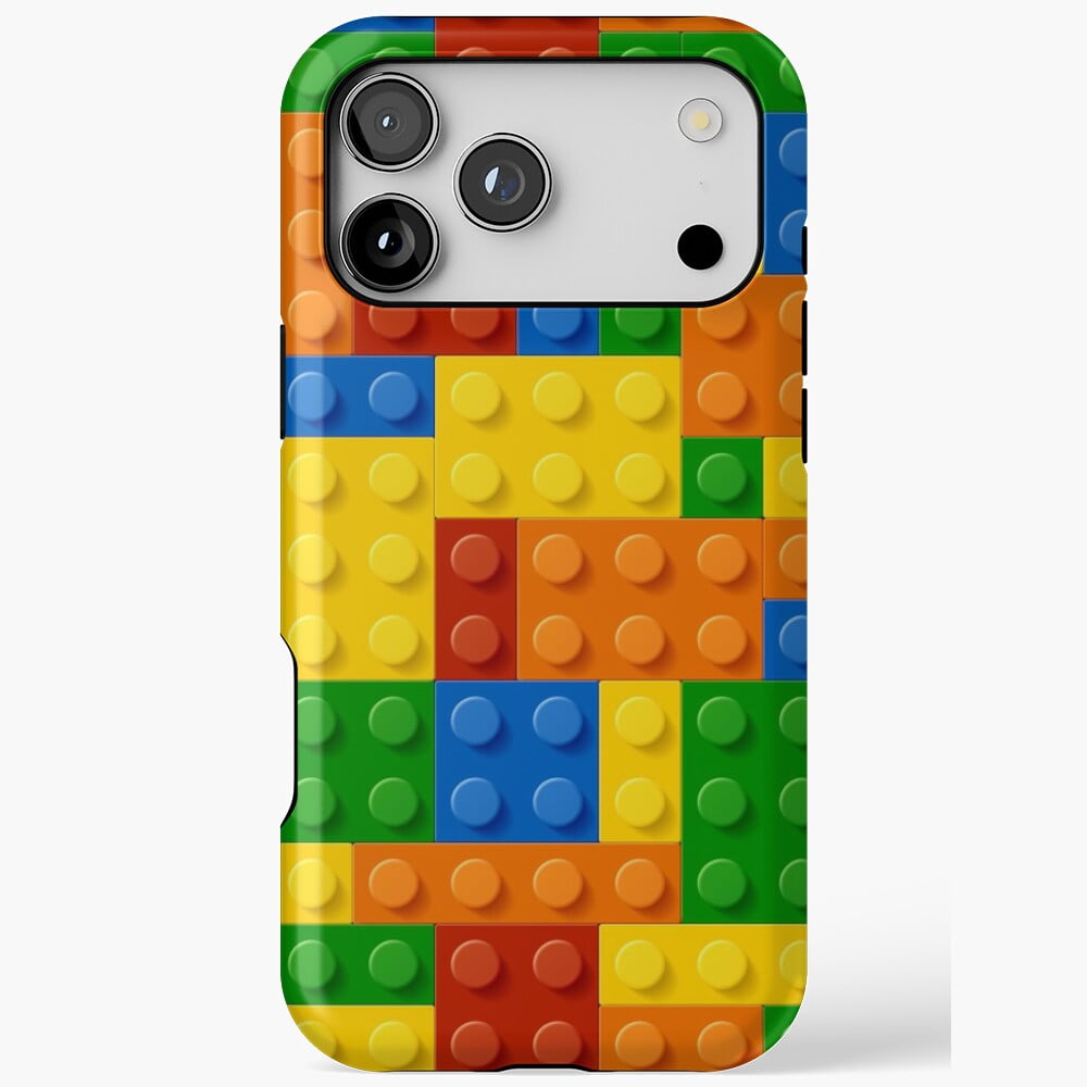 Building Blocks Bricks Phone Cover for iPhone 11 12 13 14 15 16 17 Pro ...