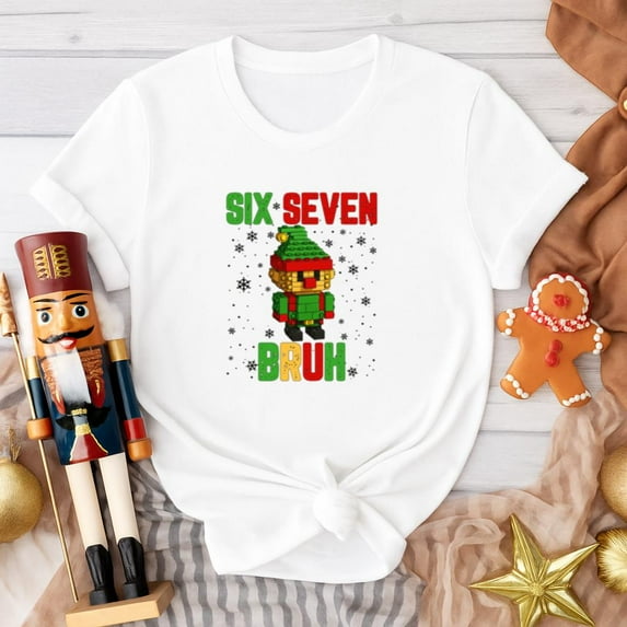 Building Blocks Christmas 67 Six Seven Elf Top Unisex T-Shirt, up to ...