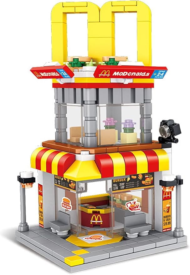 Building Blocks City Street View Building Toy 3D Toy Blocks DIY Bricks Toys Building Set Unique ...