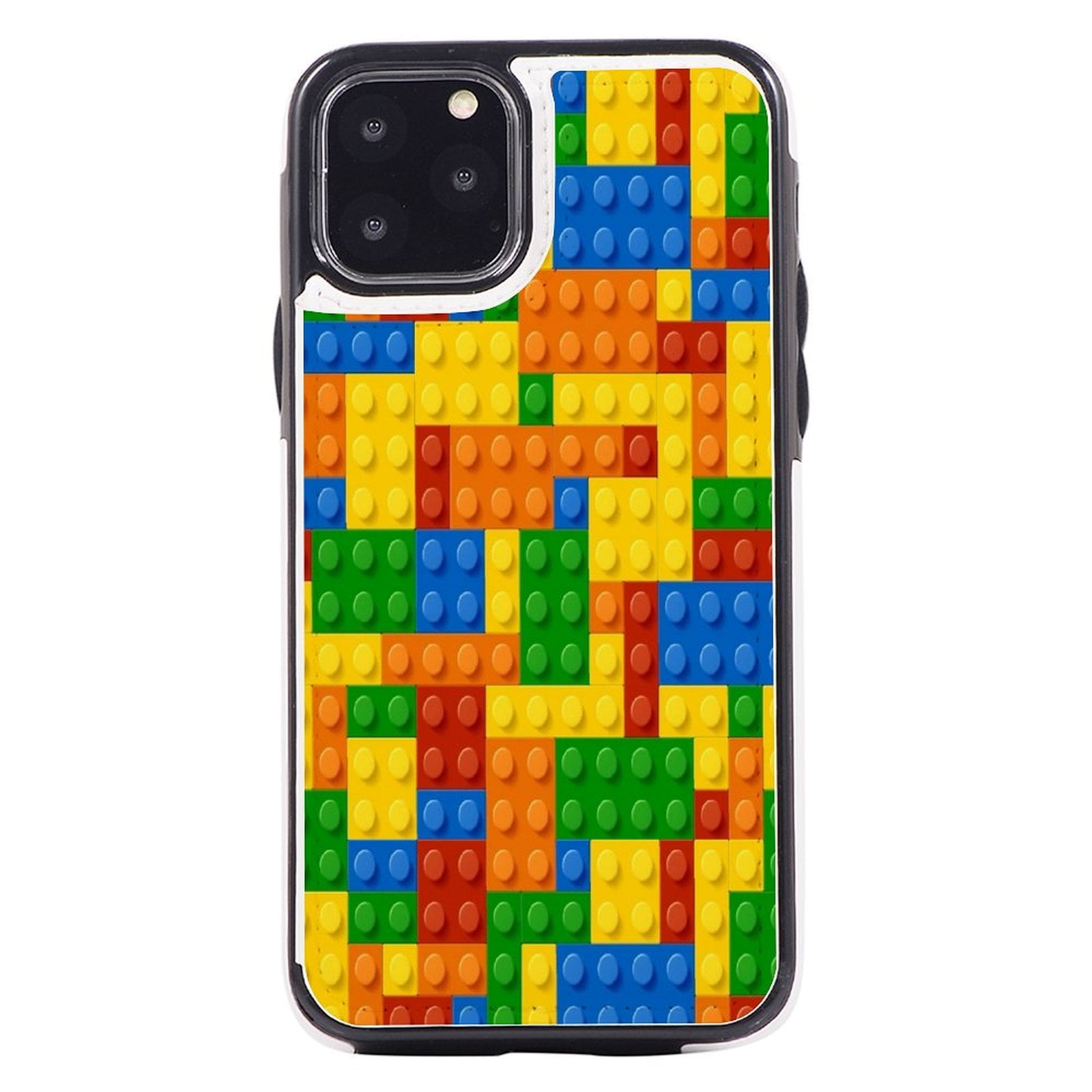 Building Blocks Construction Brick Leather Wallet Case for iPhone 16 15 ...