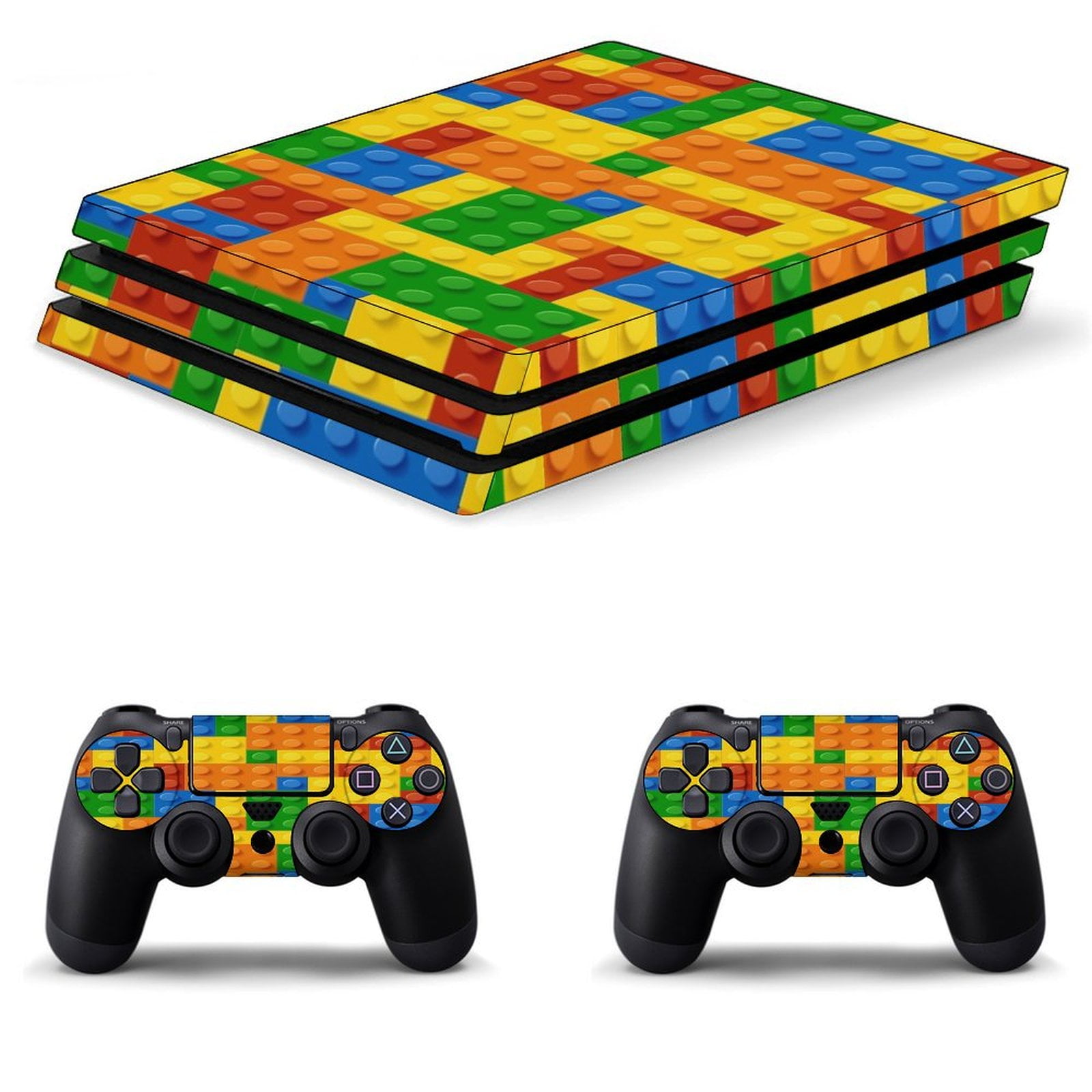 Building Blocks Construction Brick PS4/PS4 Pro/PS4 Slim Skin Sticker ...