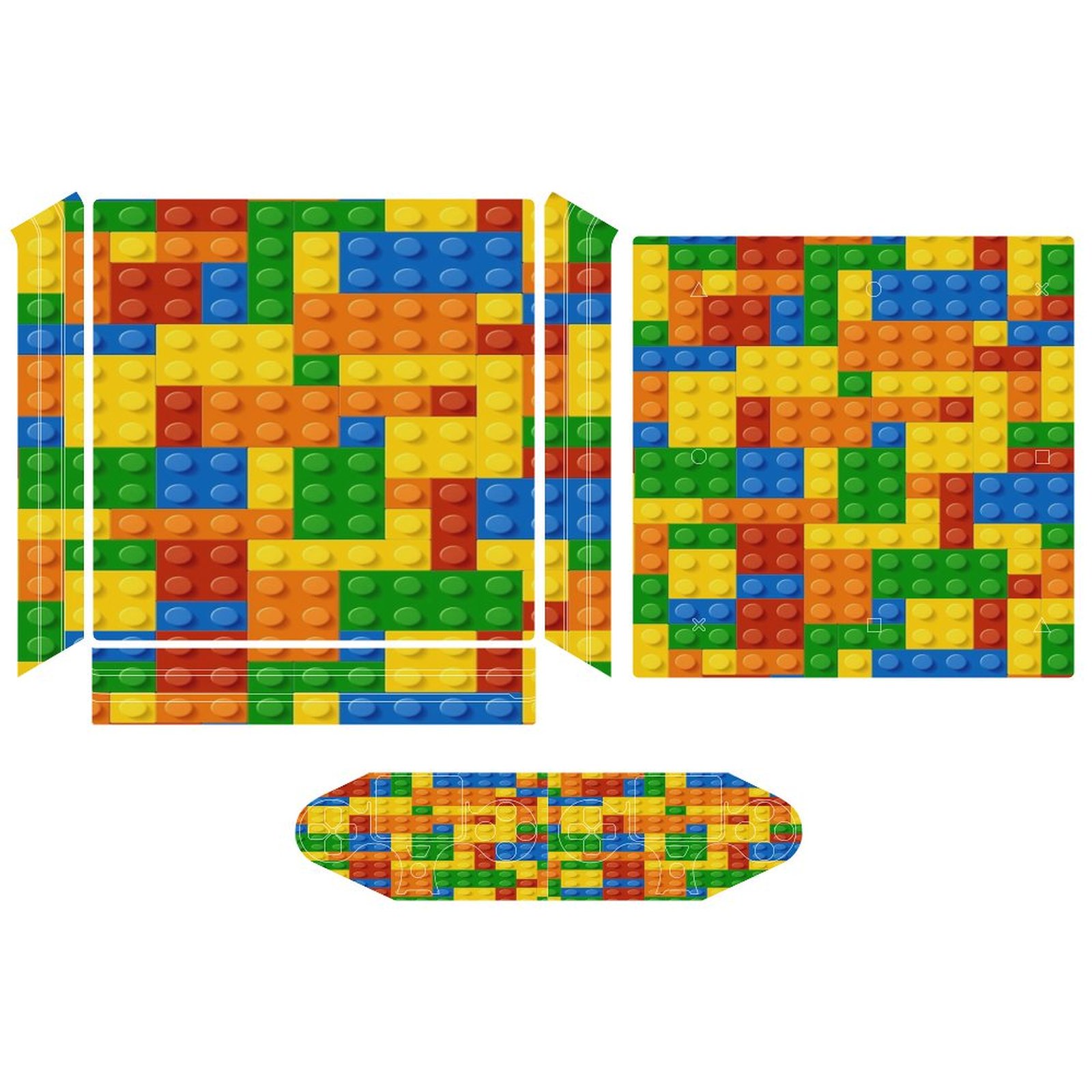 Building Blocks Construction Brick PS4/PS4 Pro/PS4 Slim Skin Sticker ...