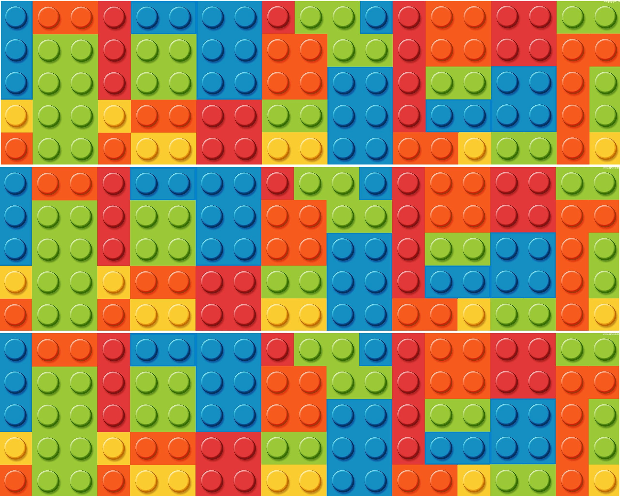 Building Blocks Edible Cake Strips Side Borders Large Blocks - Walmart.com