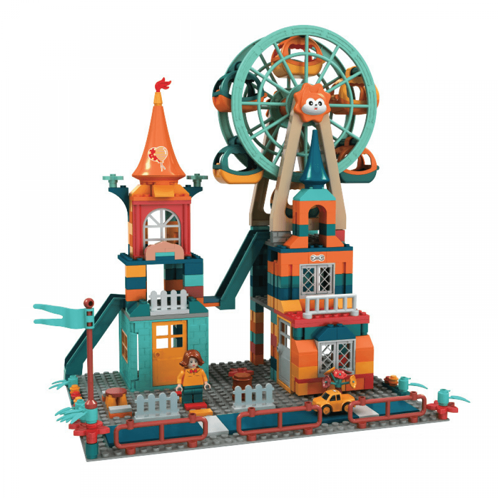Building Blocks Ferris Wheel Slide Castle Toy Block Gift Compatible ...