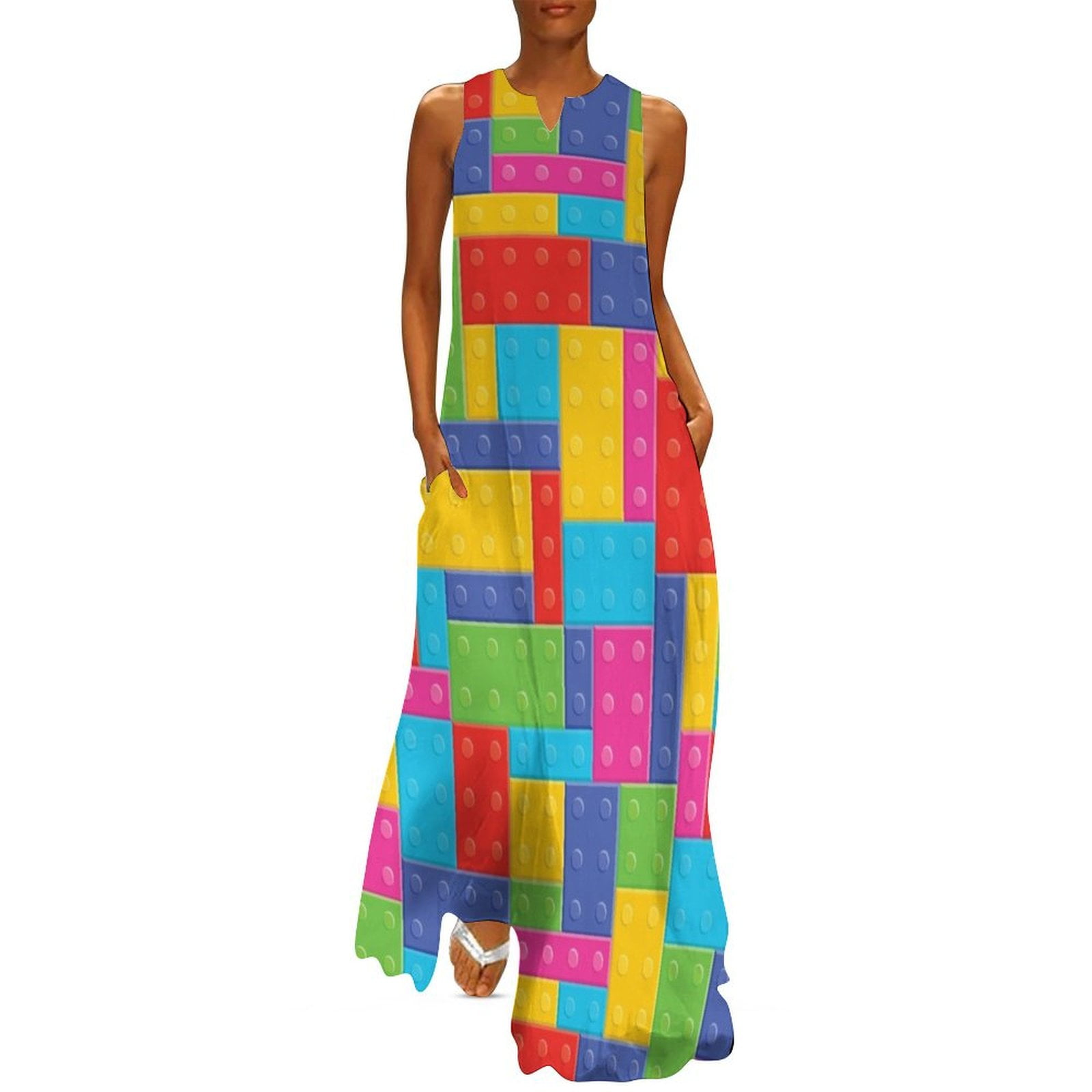 Building Blocks Long Dress Dresses gala Woman's evening dress Summer ...