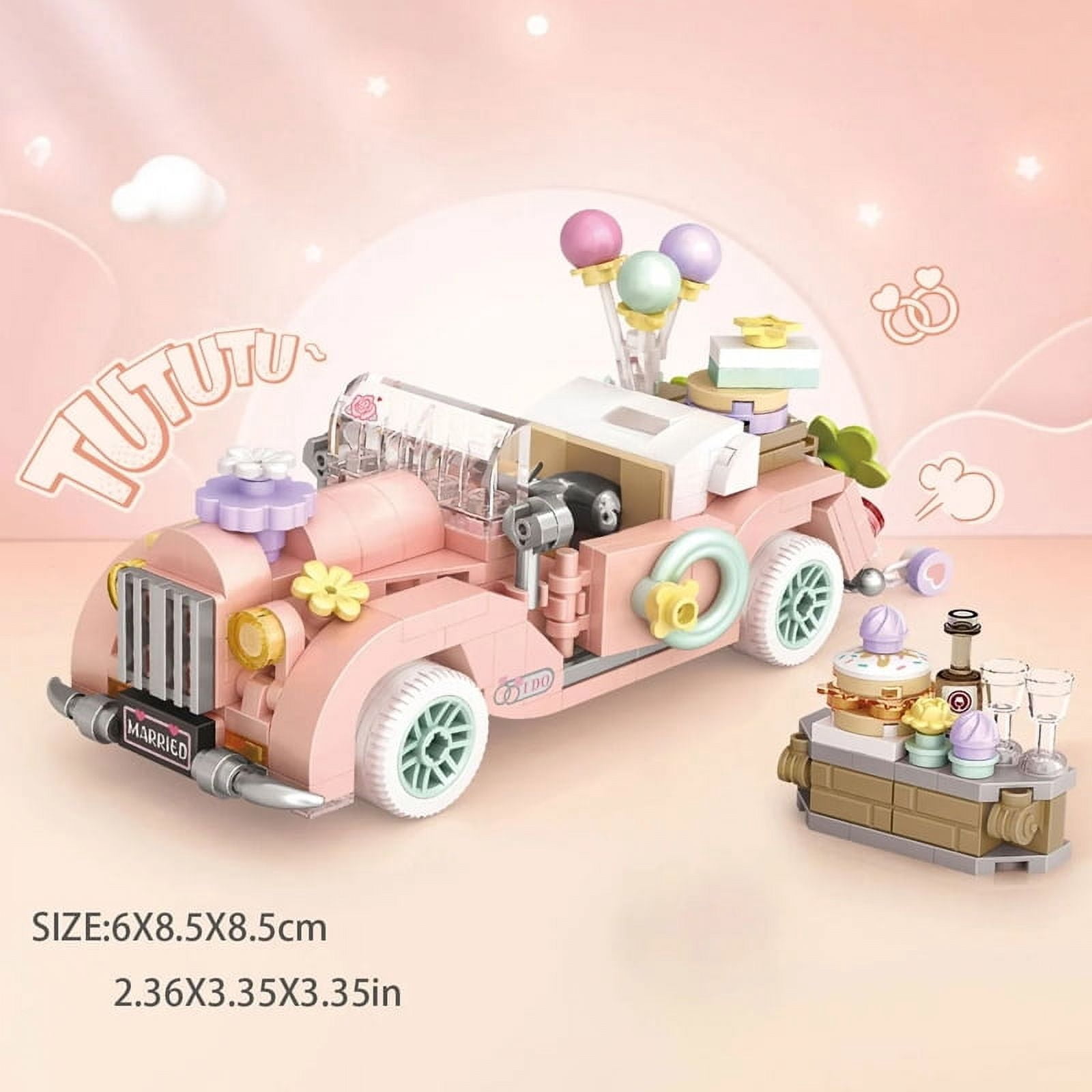 Building Blocks Mini Block City Series Food truck Fruit/Ice Cream shop ...