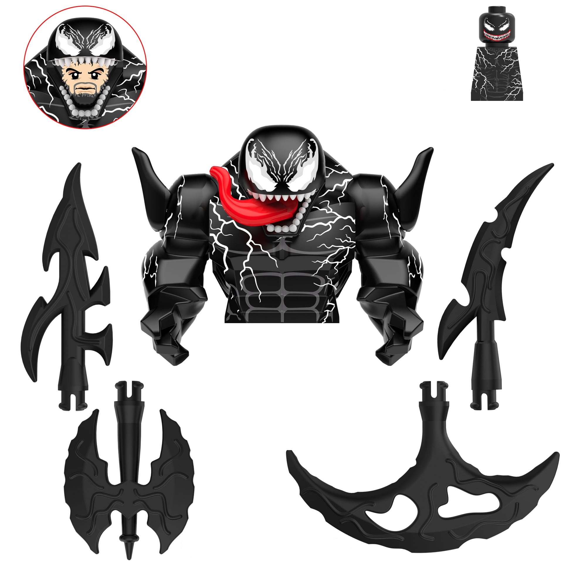 Building Blocks Mini Model Figures Big Goblin Spiderman Iron Man Venom Captain Hawk Deadpool ...