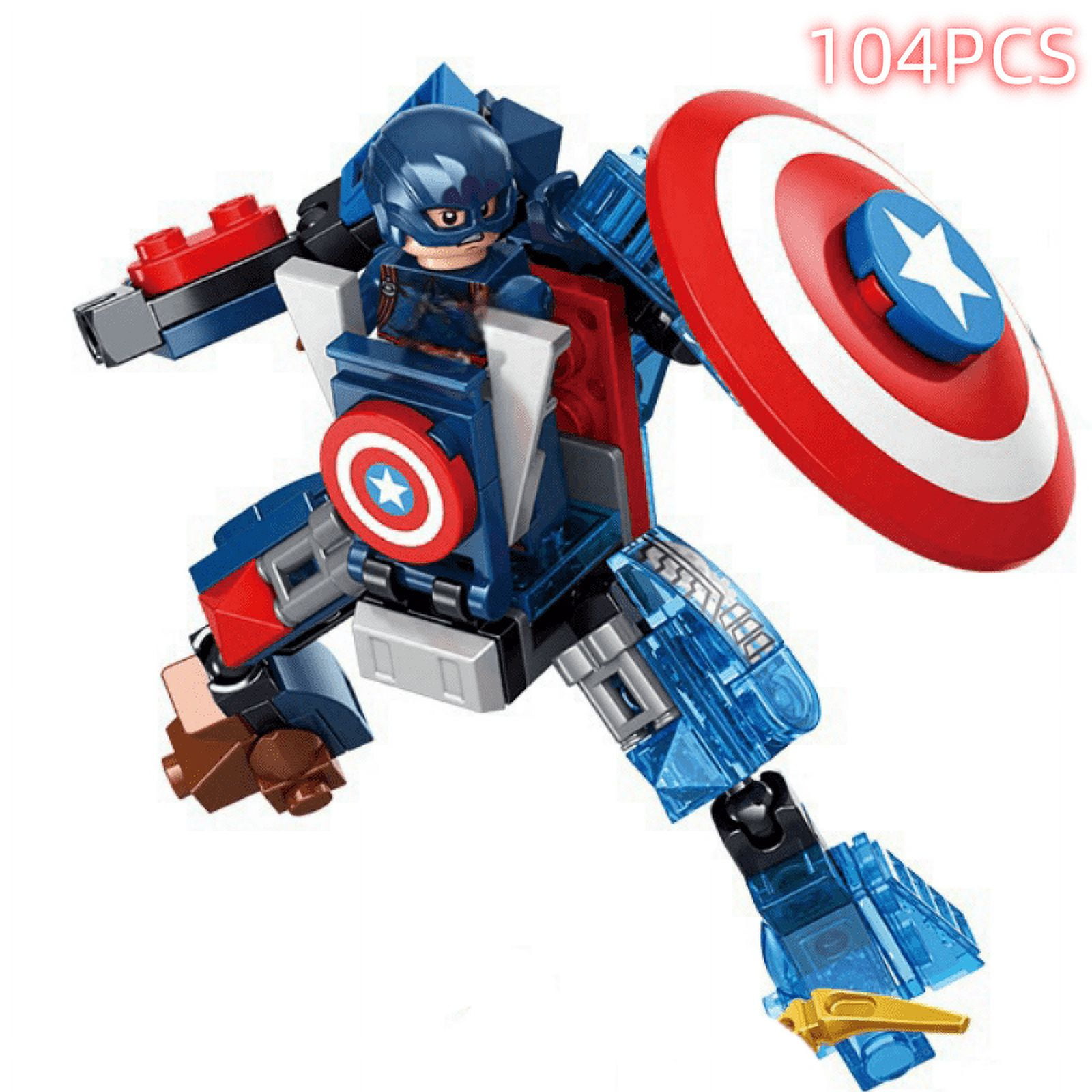 Building Blocks Mini Model Figures Compatible Marvel Spiderman Iron Man ...