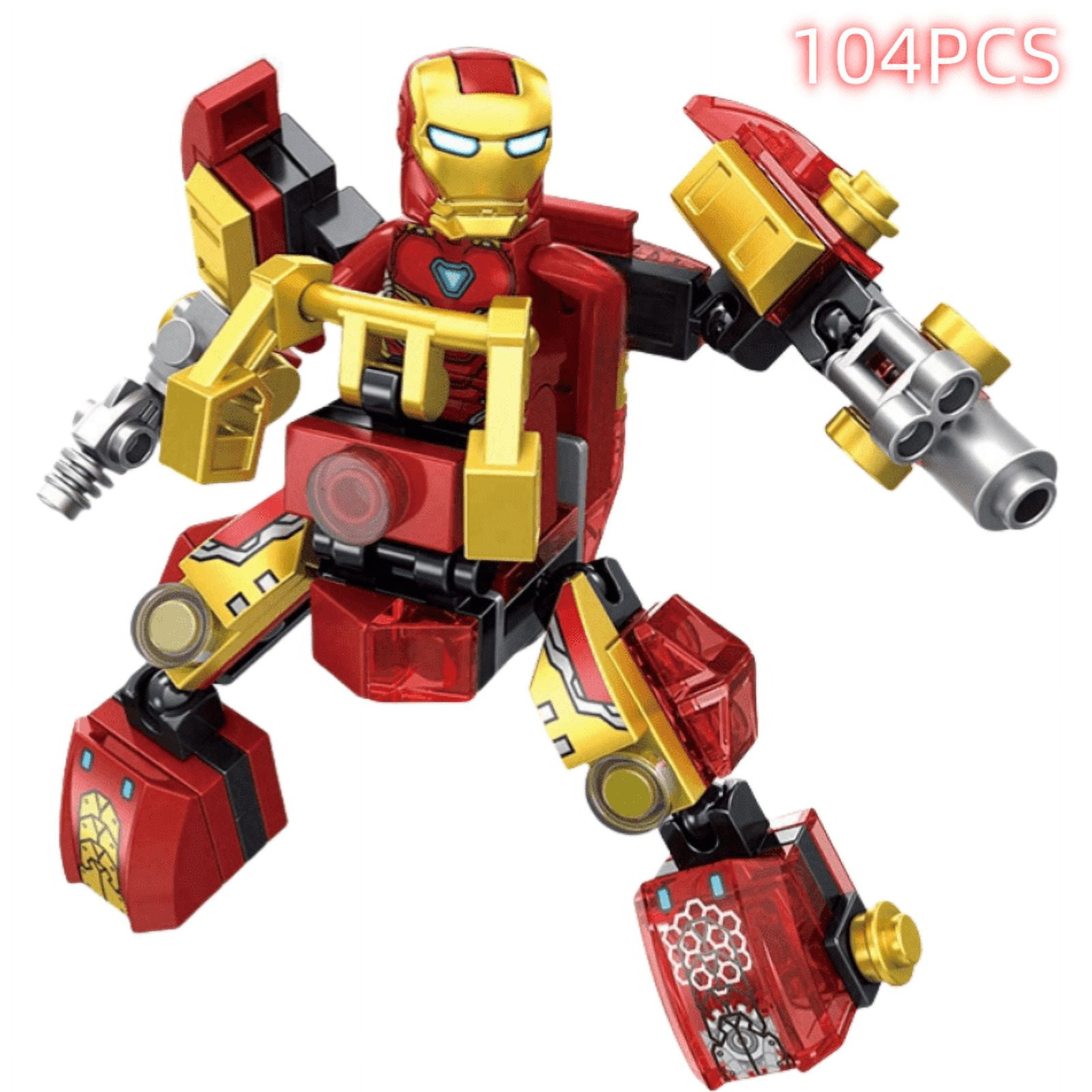 Building Blocks Mini Model Figures Compatible Marvel Spiderman Iron Man ...