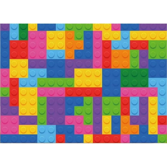 Building Blocks Party Decorations Backdrop For Photography Birthday ...