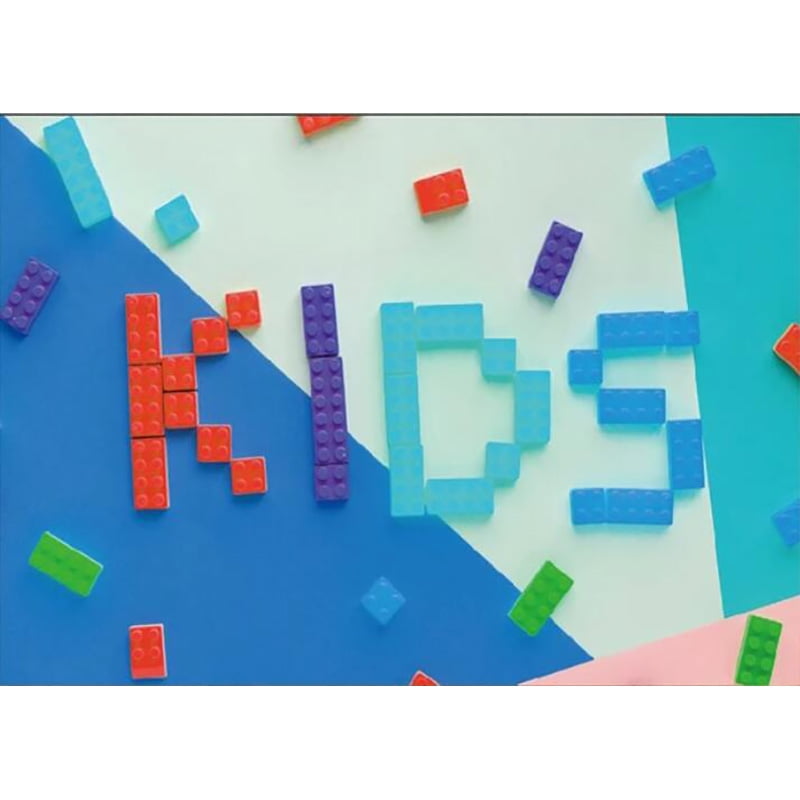 Building Blocks Party Decorations Backdrop For Photography Birthday ...