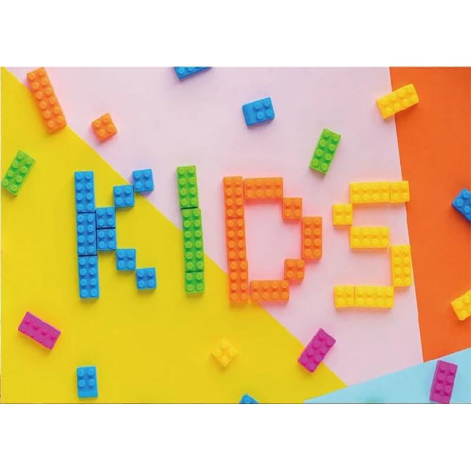 Building Blocks Party rations Backdrop For Photography Birthday ...