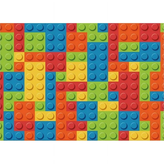 Building Blocks Party rations Backdrop For Photography Birthday ...