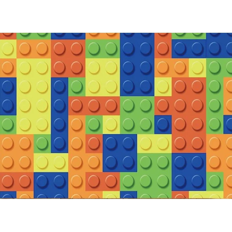 Building Blocks Party rations Backdrop For Photography Birthday ...