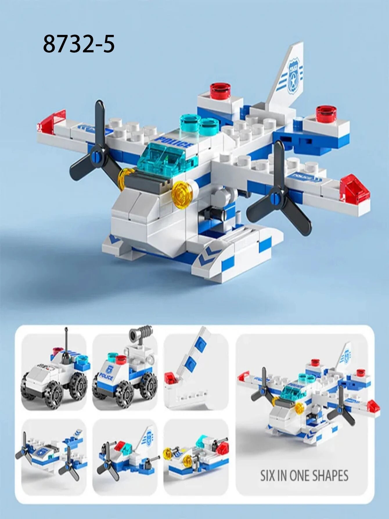 Building Blocks Small Particles 6-in-1 Building Blocks Assembling and ...