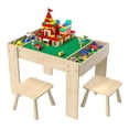 Building Blocks Table with Storage for , Wooden Table Fits Bricks for ...