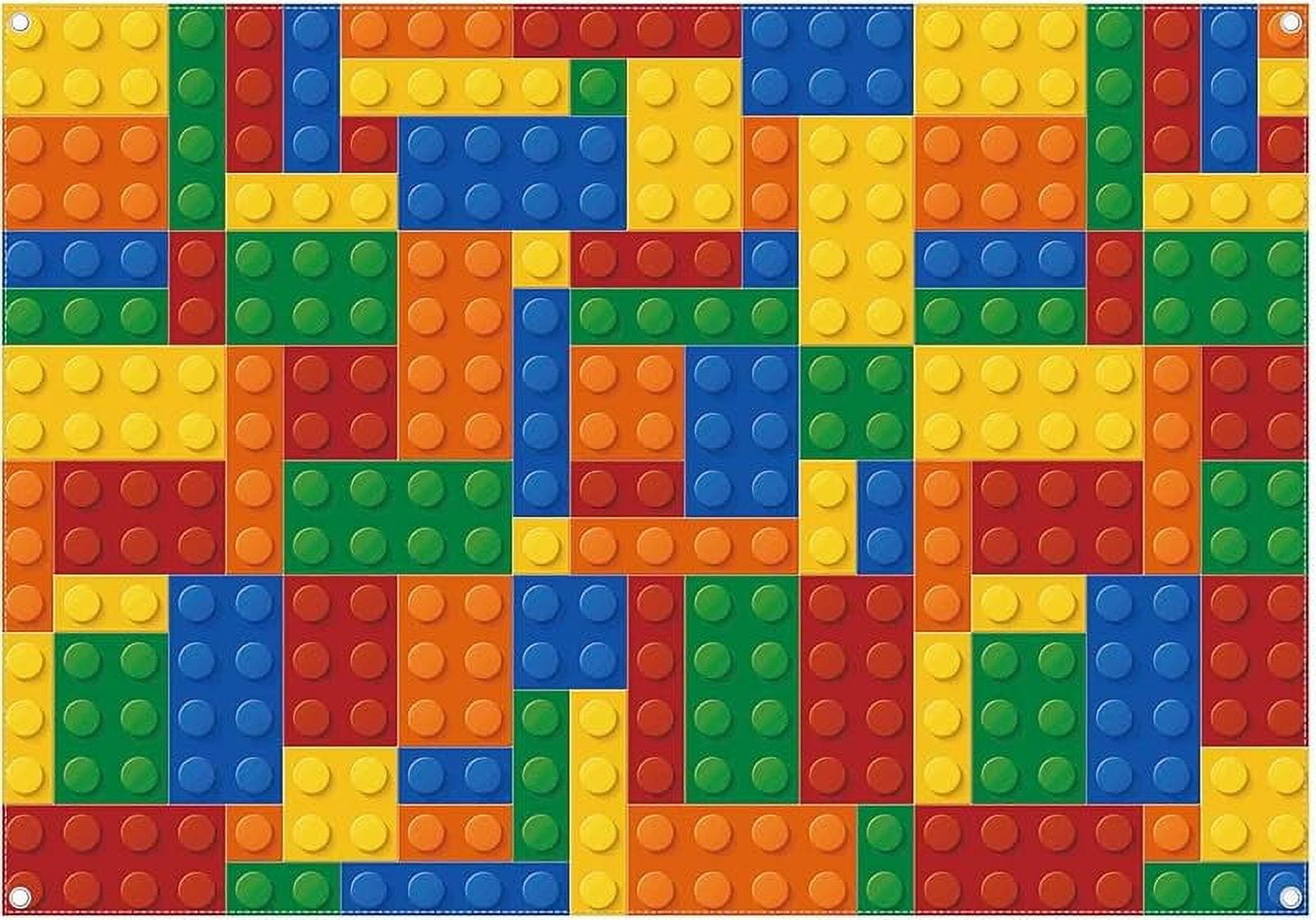 Building Blocks Theme Backdrop Colored Toy Bricks Photography ...