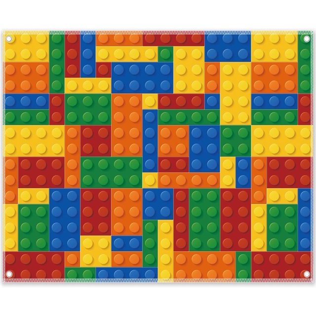 Building Blocks Theme Backdrop Colored Toy Bricks Photography ...