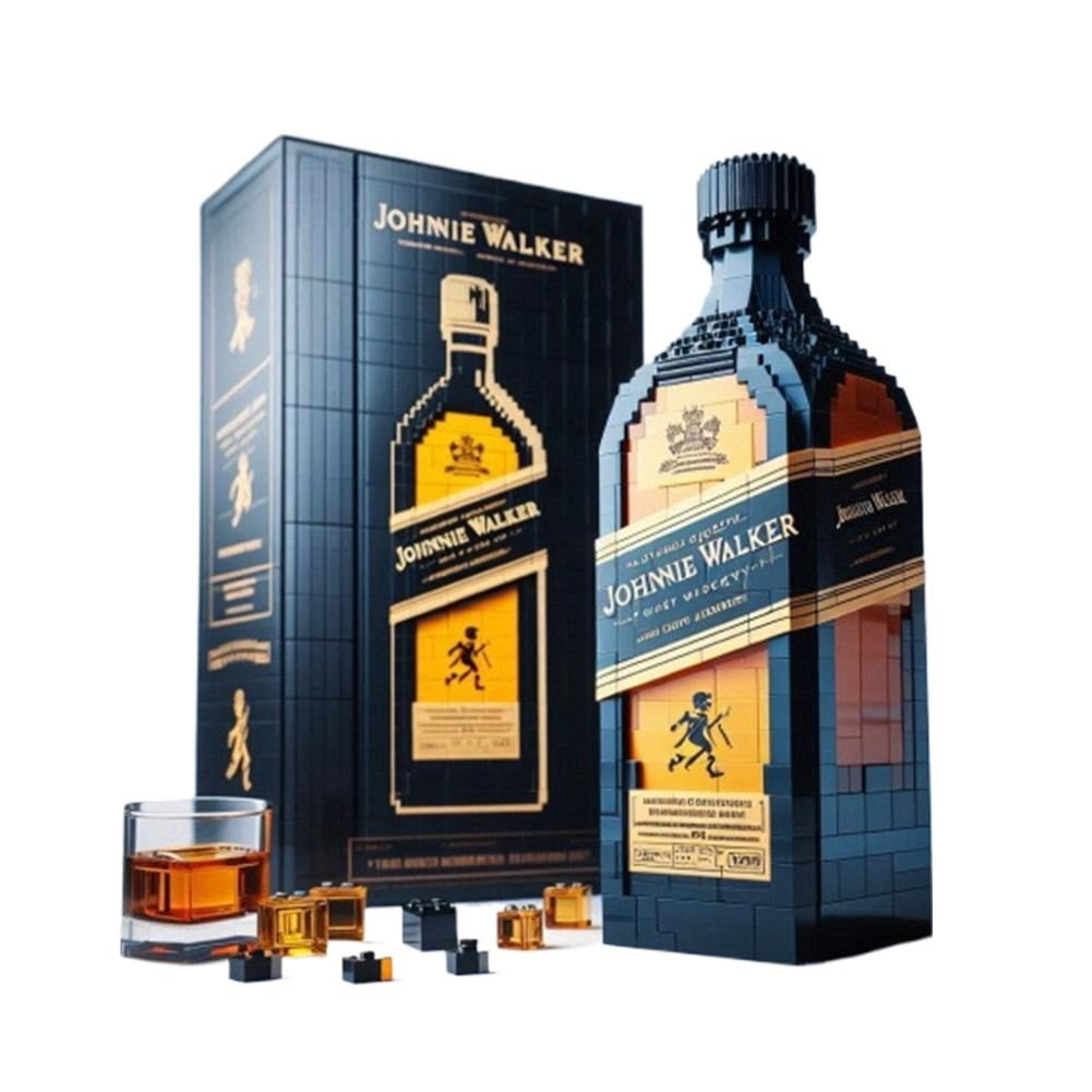 Building Blocks Whiskey Bottle Creative MOC Simulation Wine Cultural ...