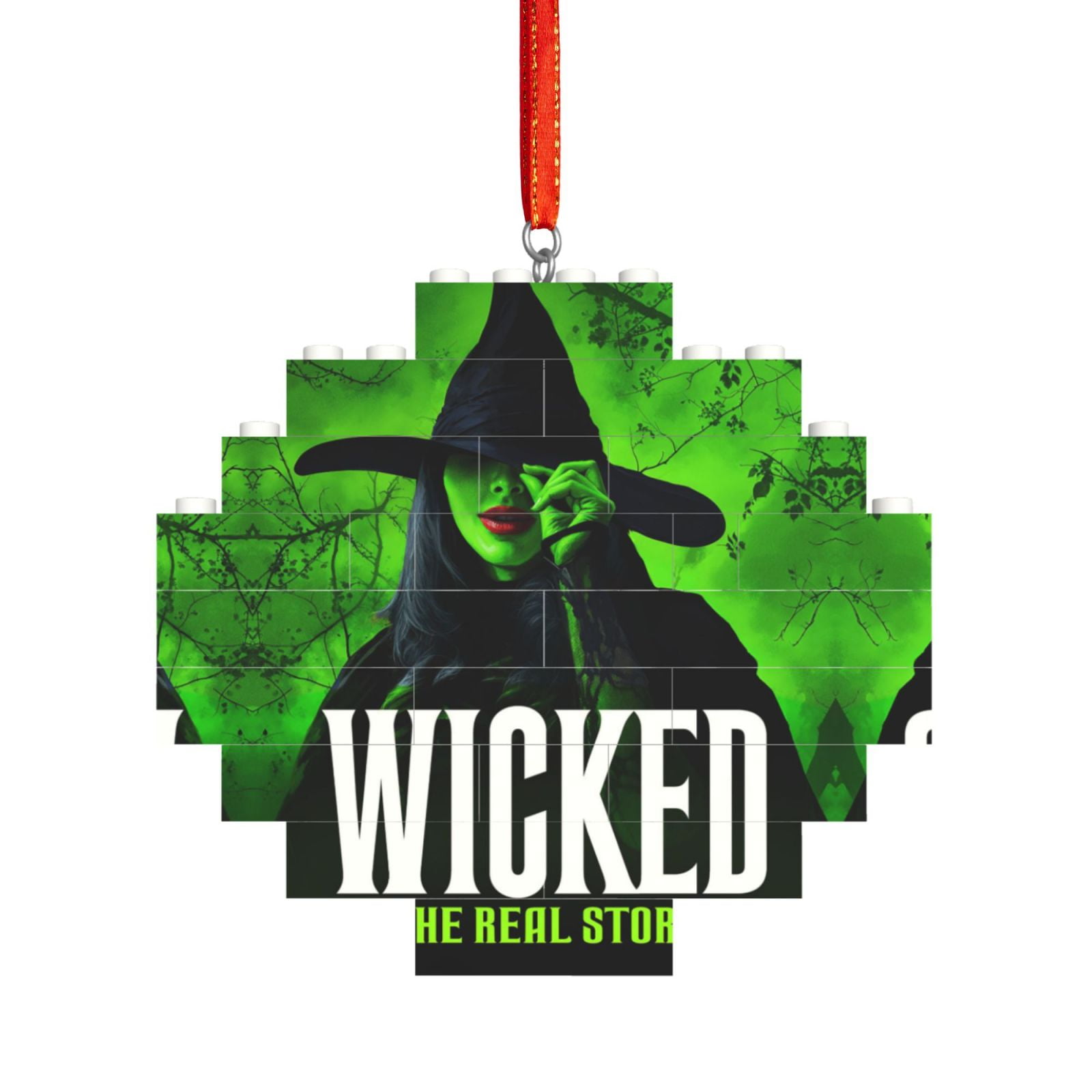Building Brick Block Puzzle Lozenge Shaped Ornament Wicked Movie For ...